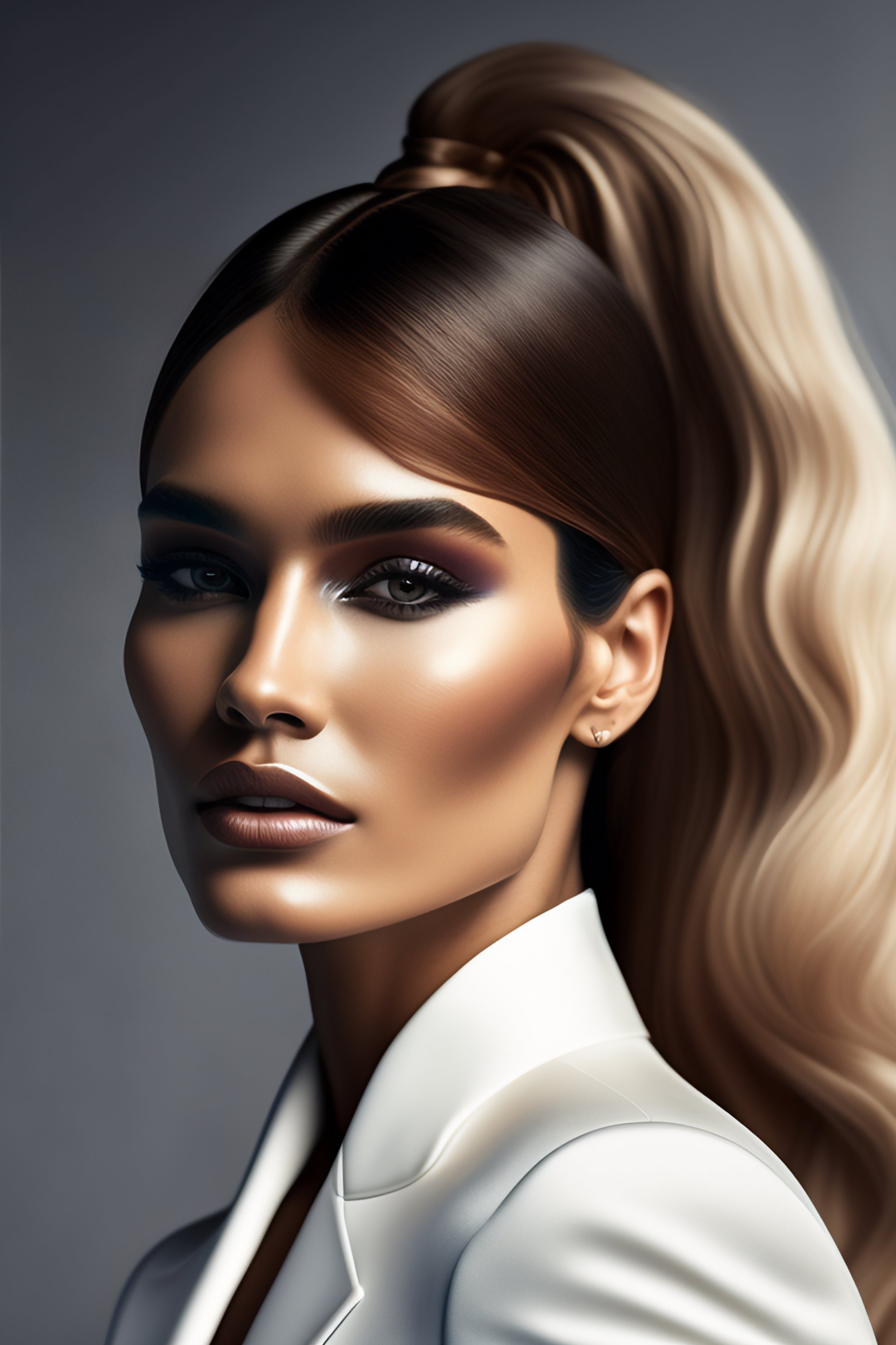 Lexica - Portrait, photograph, charismatic contractor, oval jaw ...