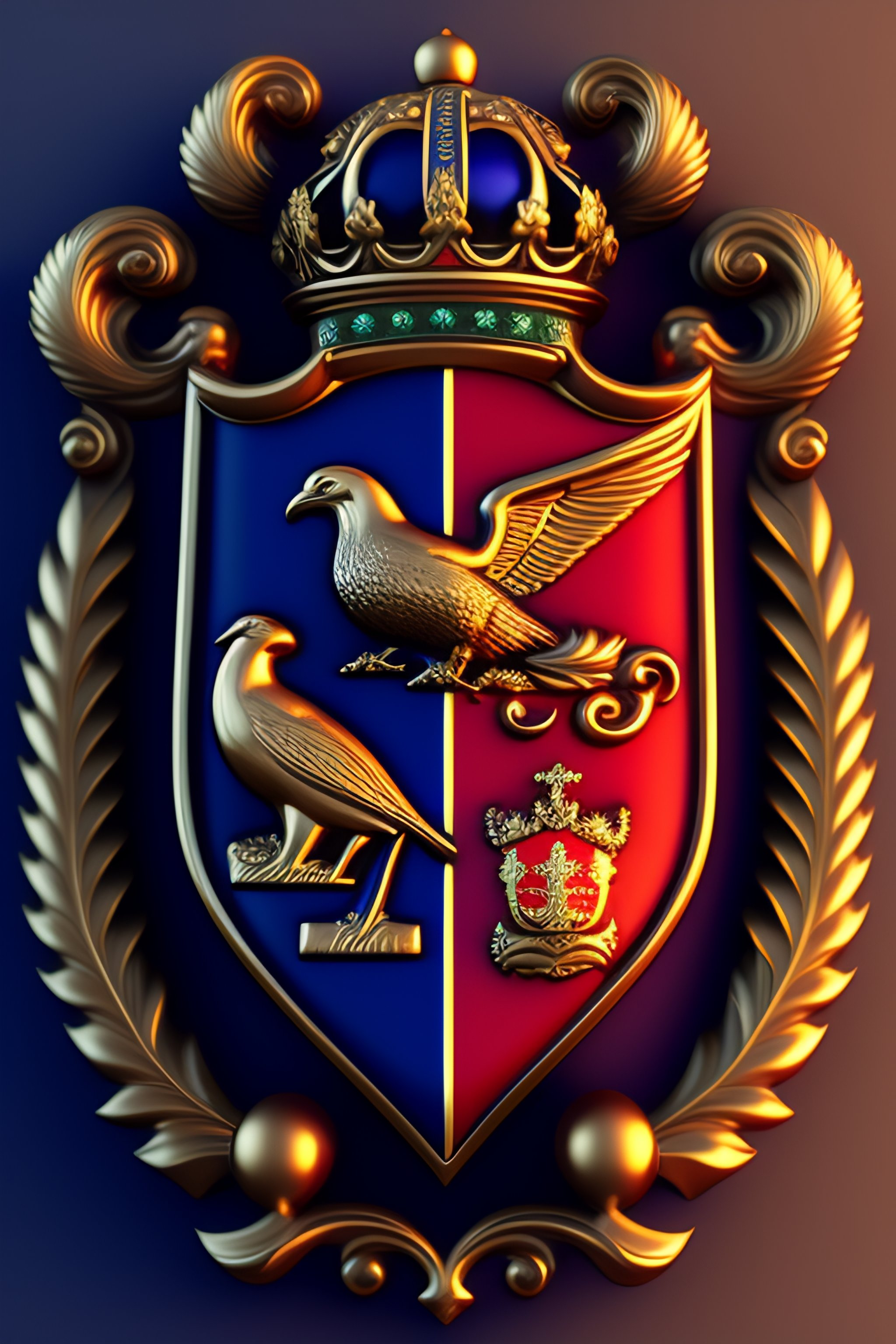 Lexica - /imagine prompt: coat of arms + royal coat of arms + heraldic ...