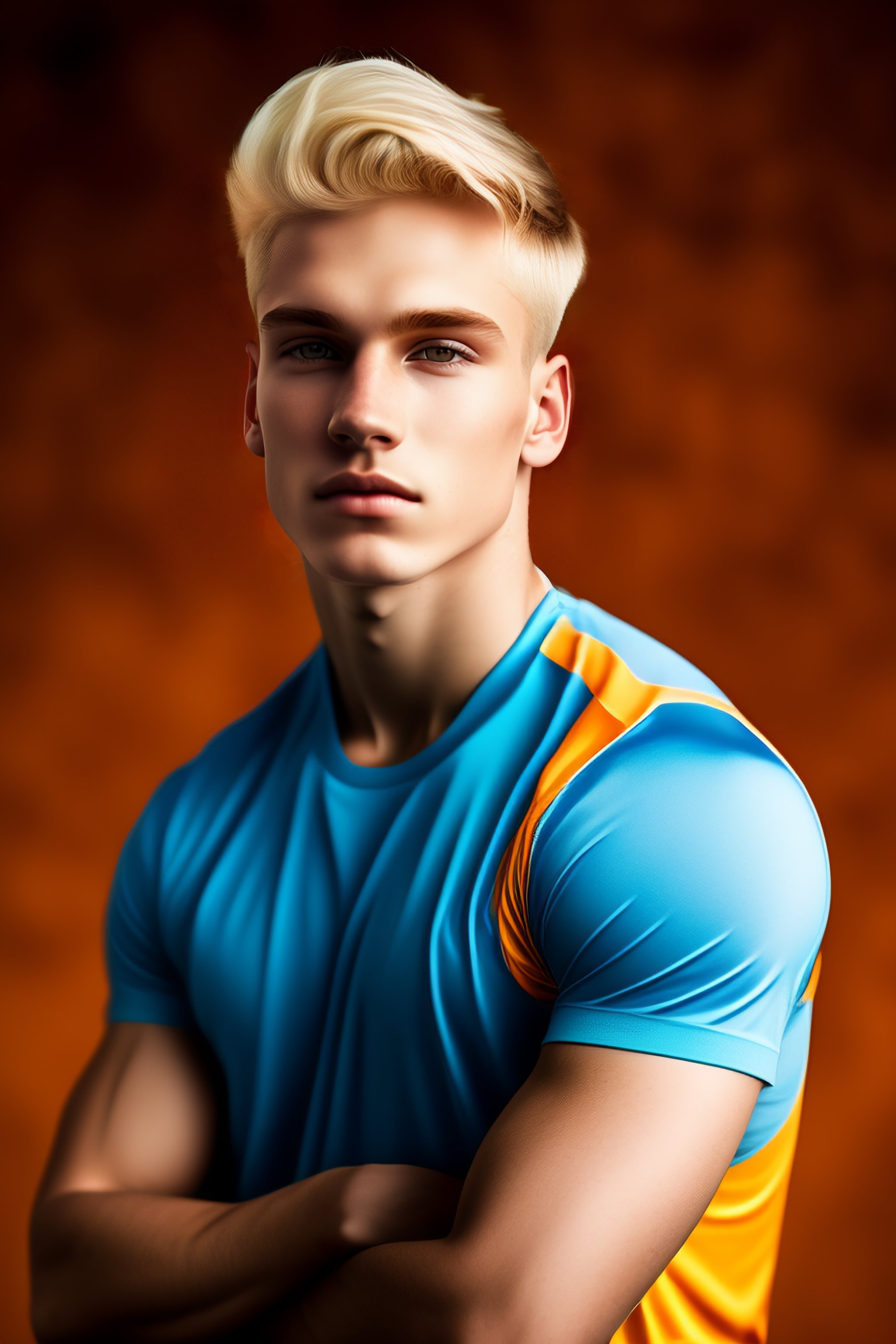 Lexica 18 Years Old Blonde Man No Background