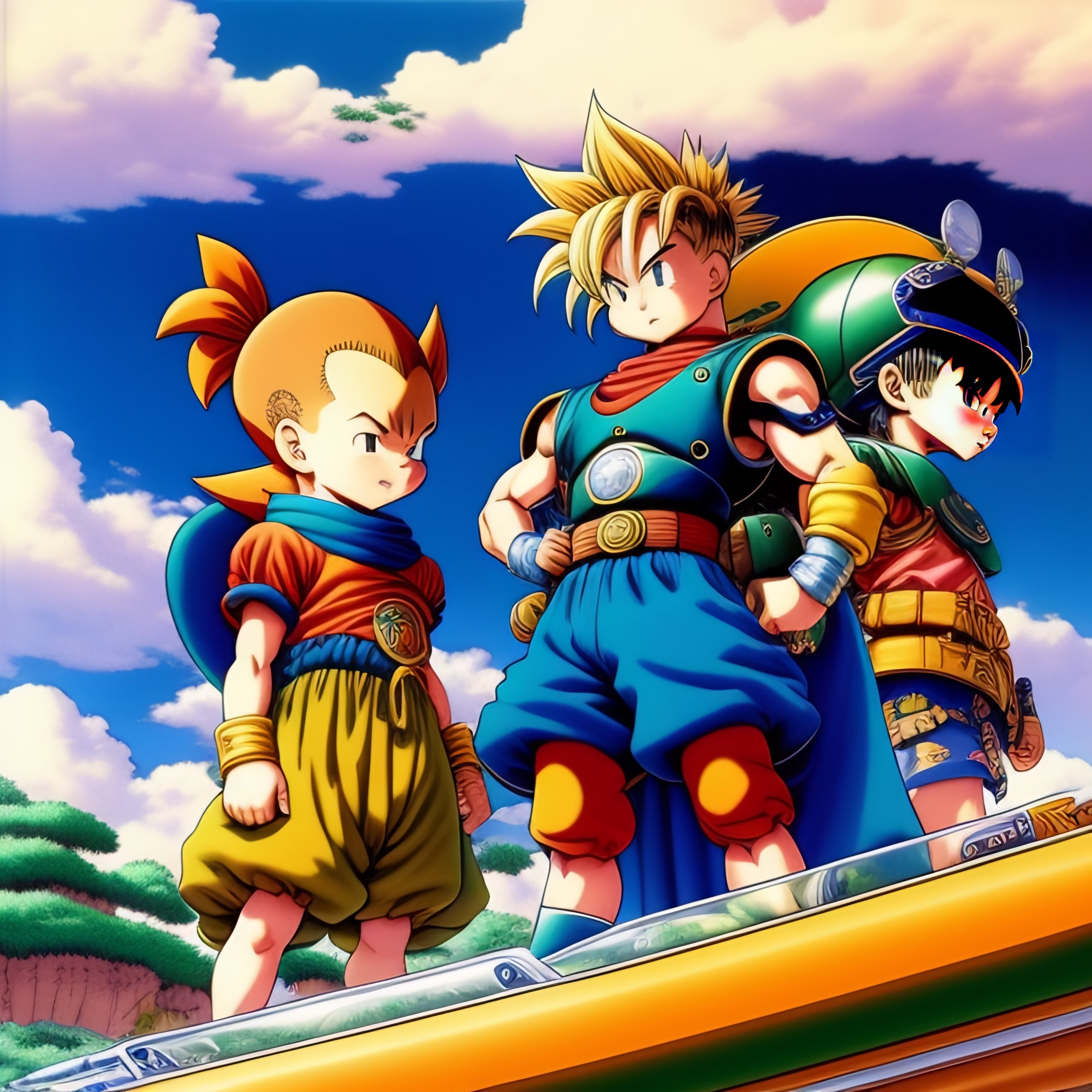 Lexica - Paradise kids illustaration by Akira Toriyama