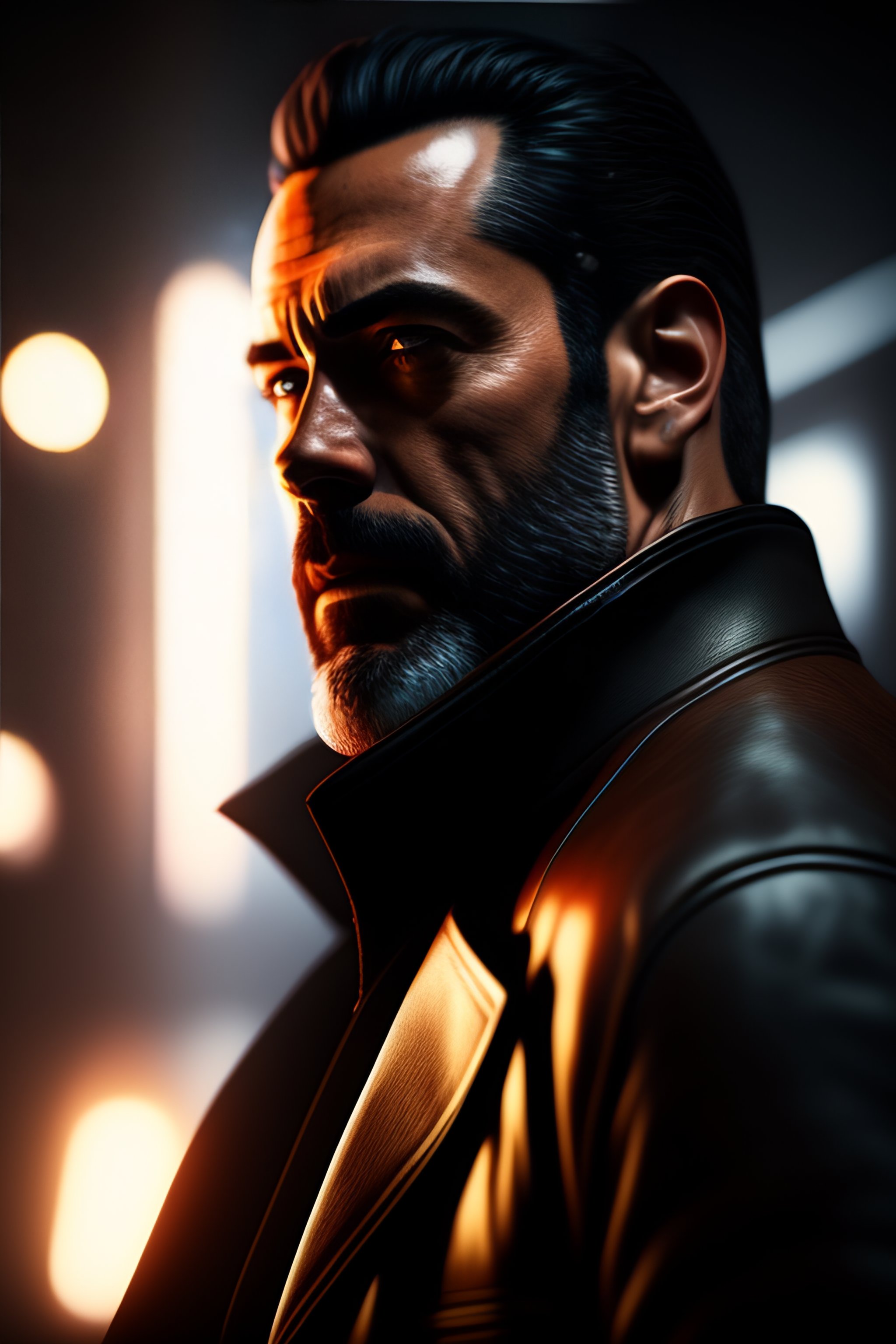 Lexica - Portrait art of negan walking dead, 8 k ultra realistic, lens ...