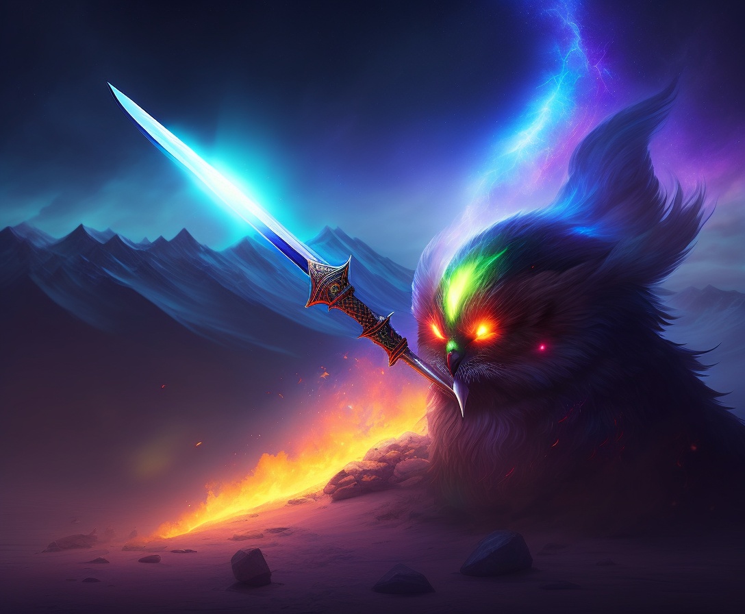Lexica - Magic longsword Ishaltnarkir, imbueded with nature wrath ...