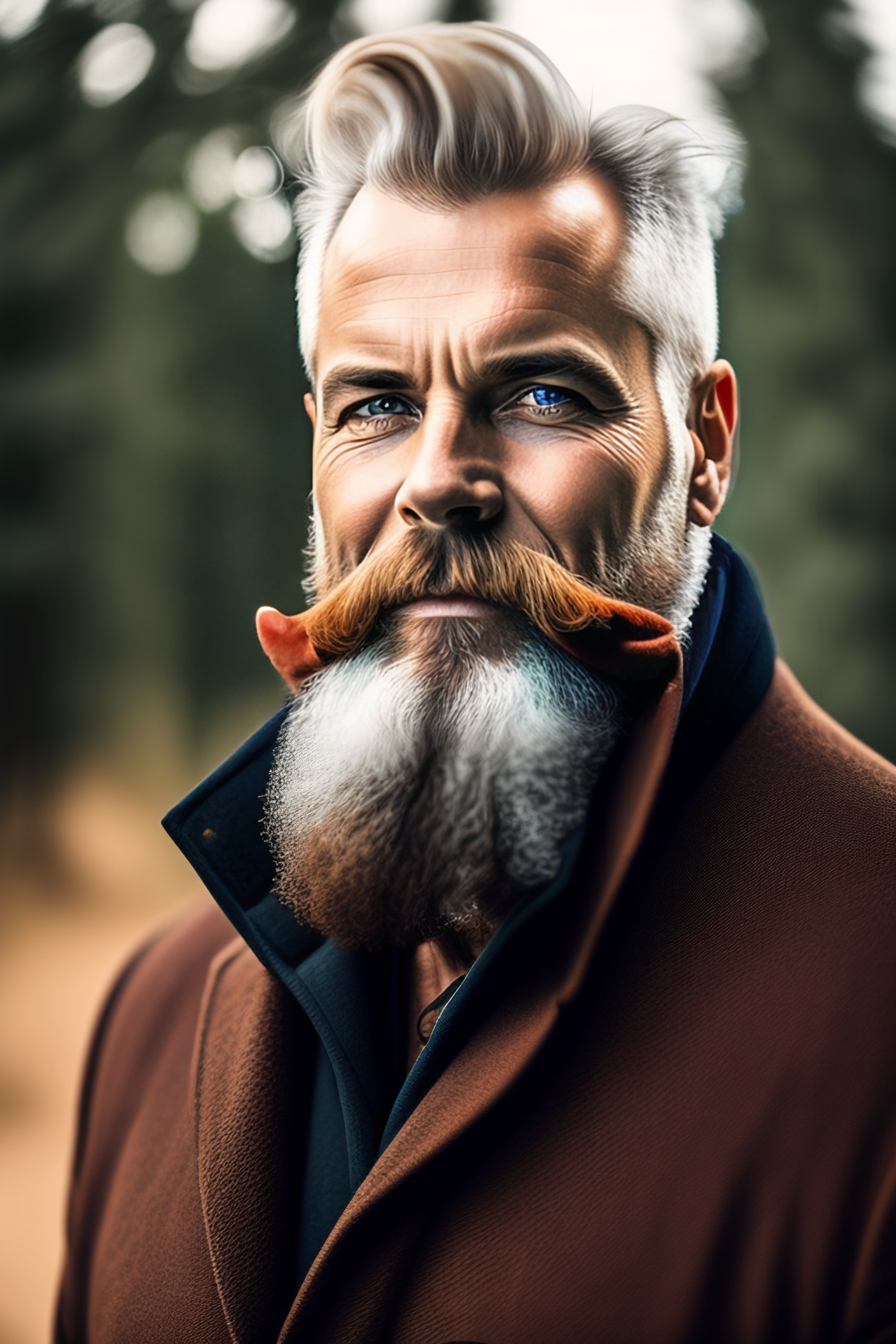 Lexica - A picture of a 50-years old scandinavian man with stubble-beard
