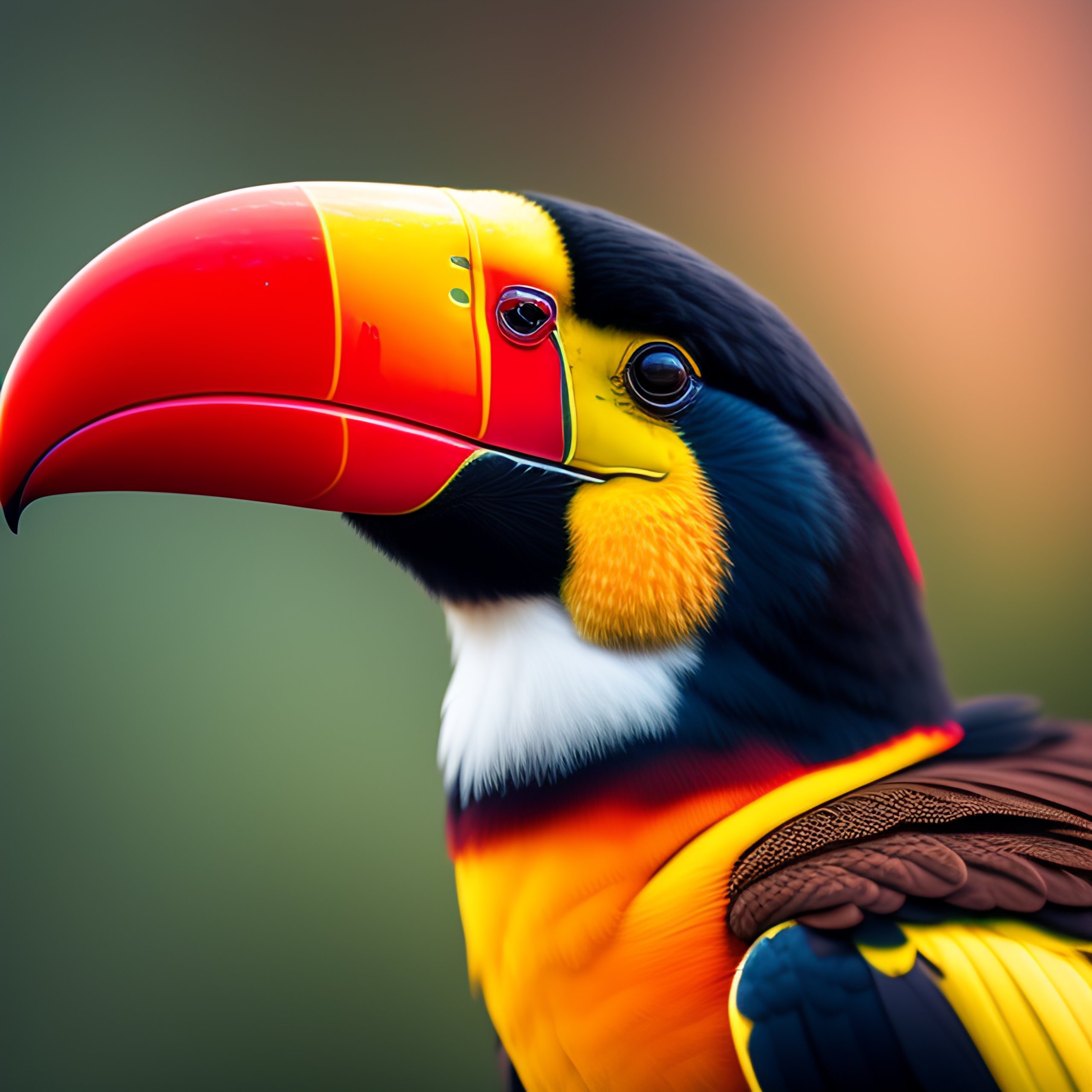 Lexica - Toucan with a red beak