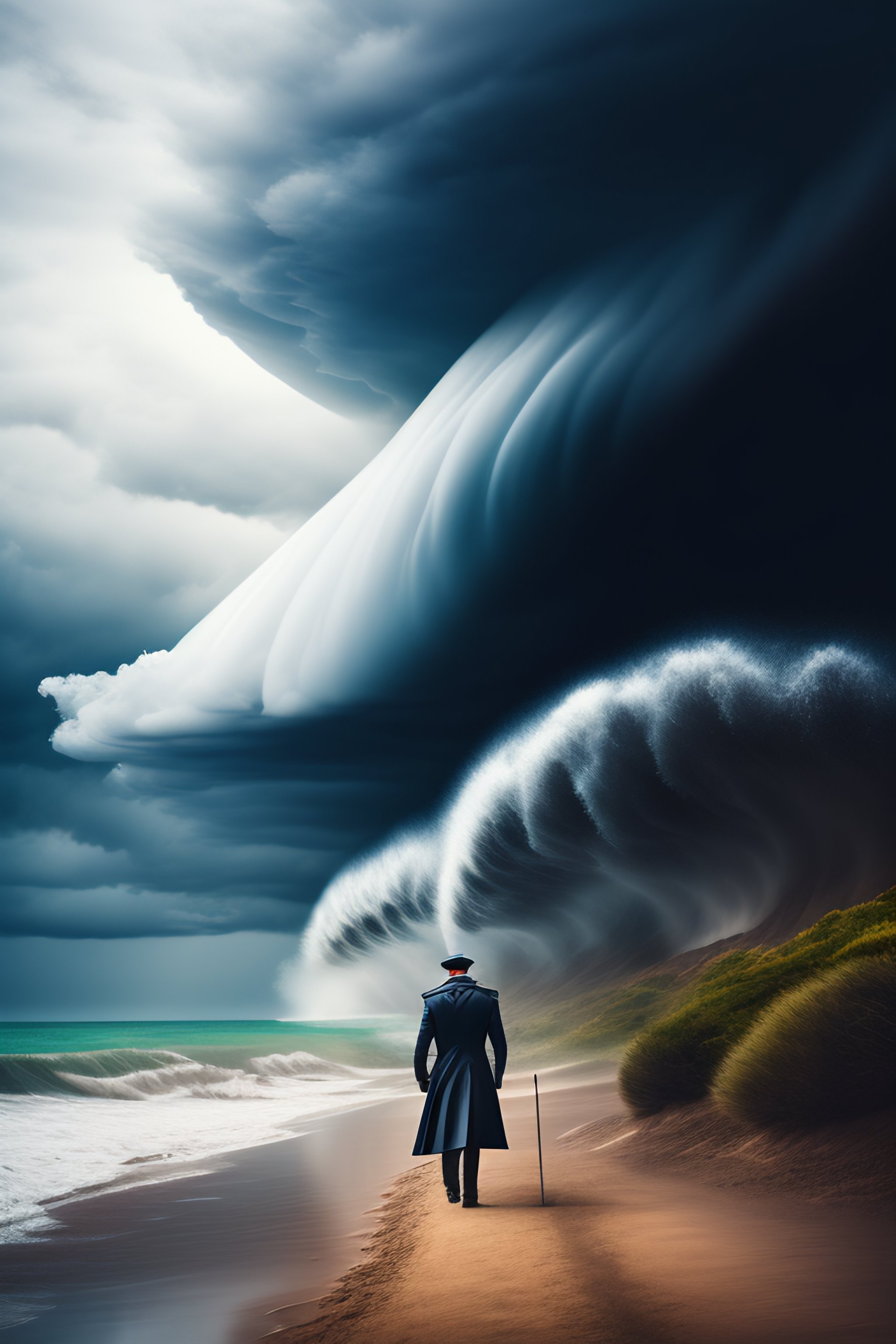 Lexica - A storm with a a man fighting