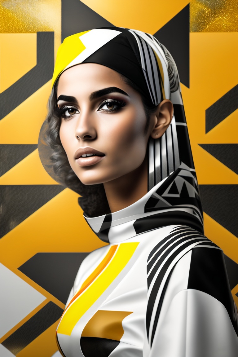 Lexica - Pop art, hyper Egyptian style girl portrait , female model in ...