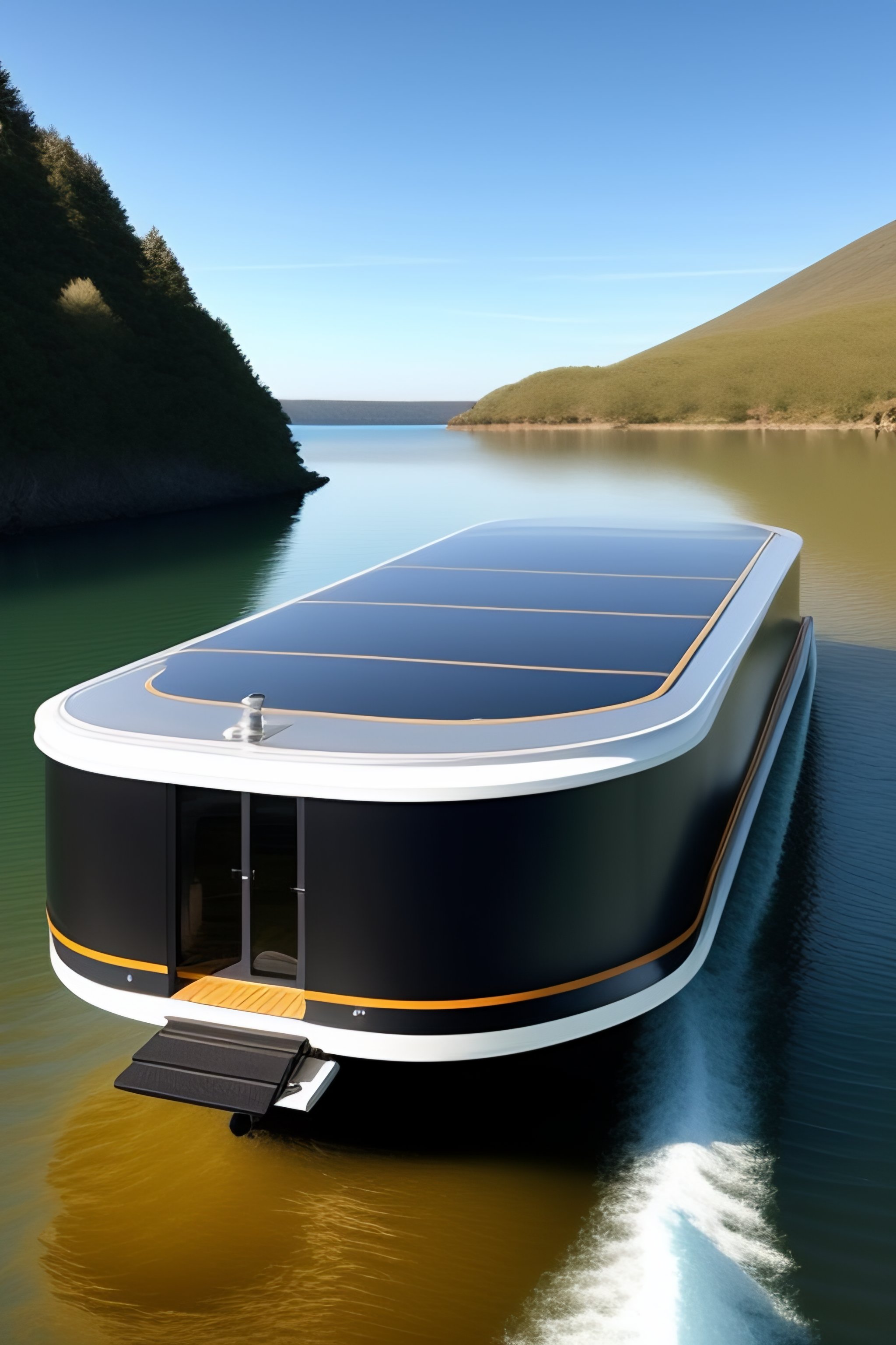 Lexica - 25 foot wide hydrofoil water vehicle house