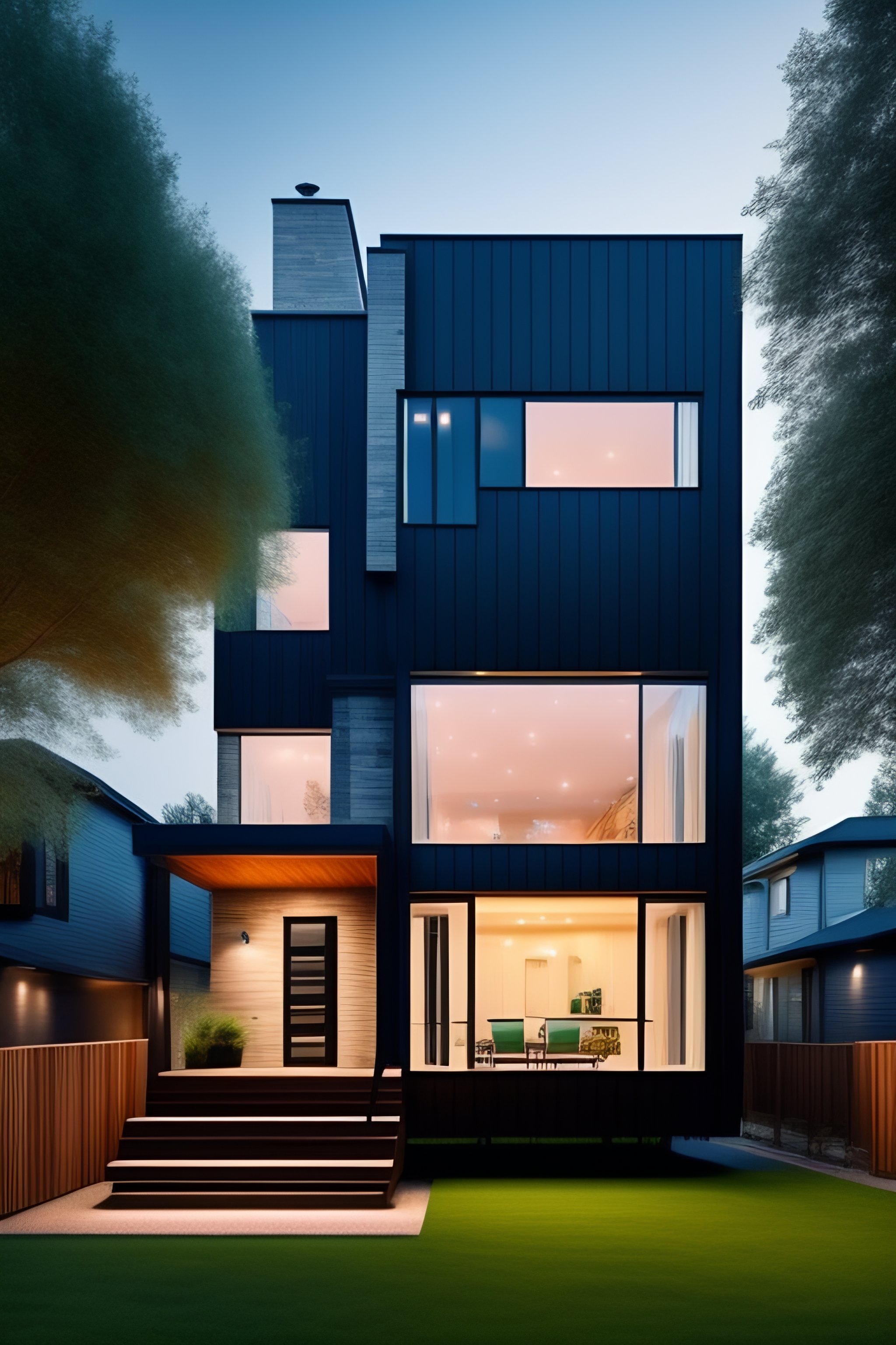 Modern Row House Plans