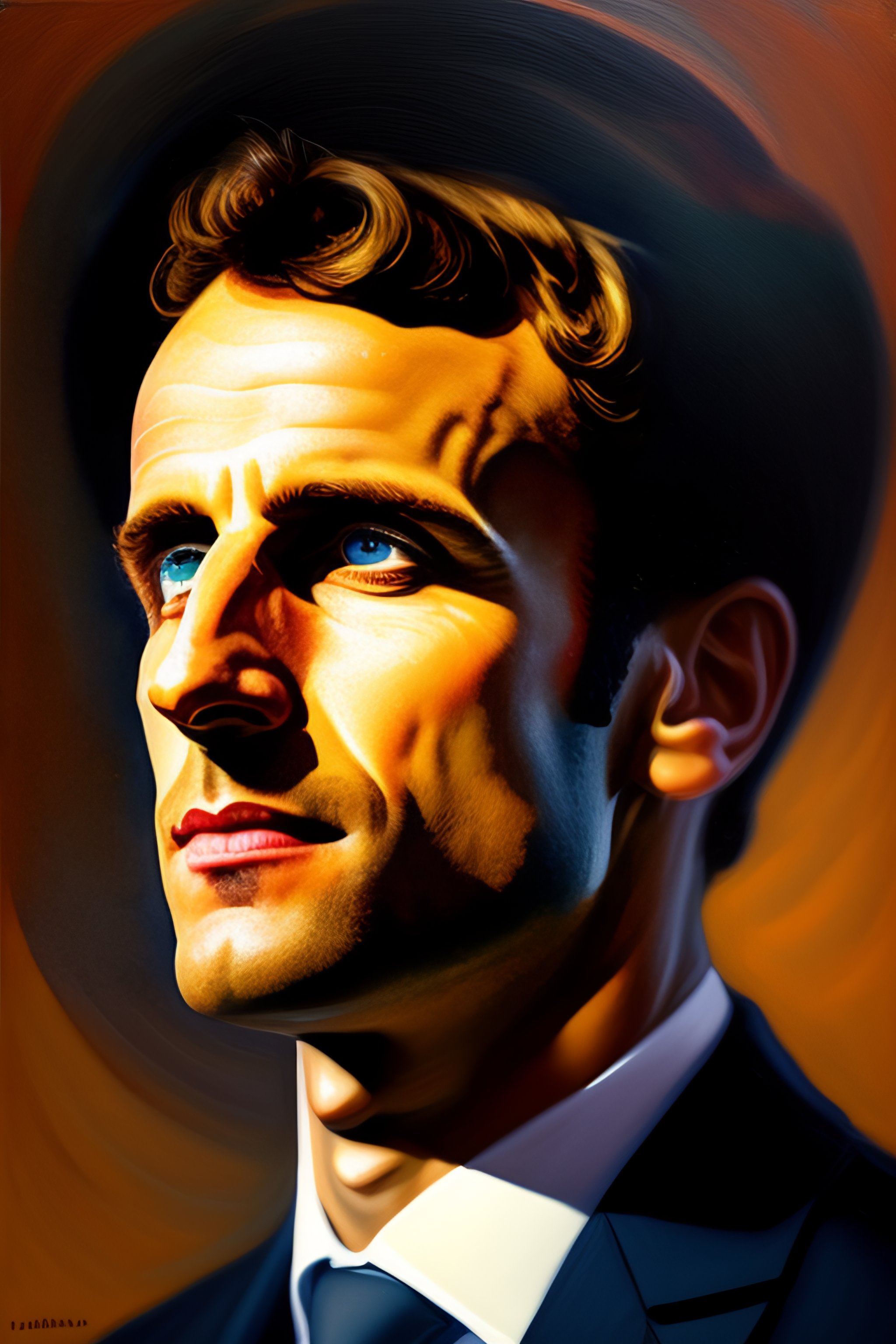 Lexica - Emmanuel macron as god, heaven, portrait, renaissance painting ...