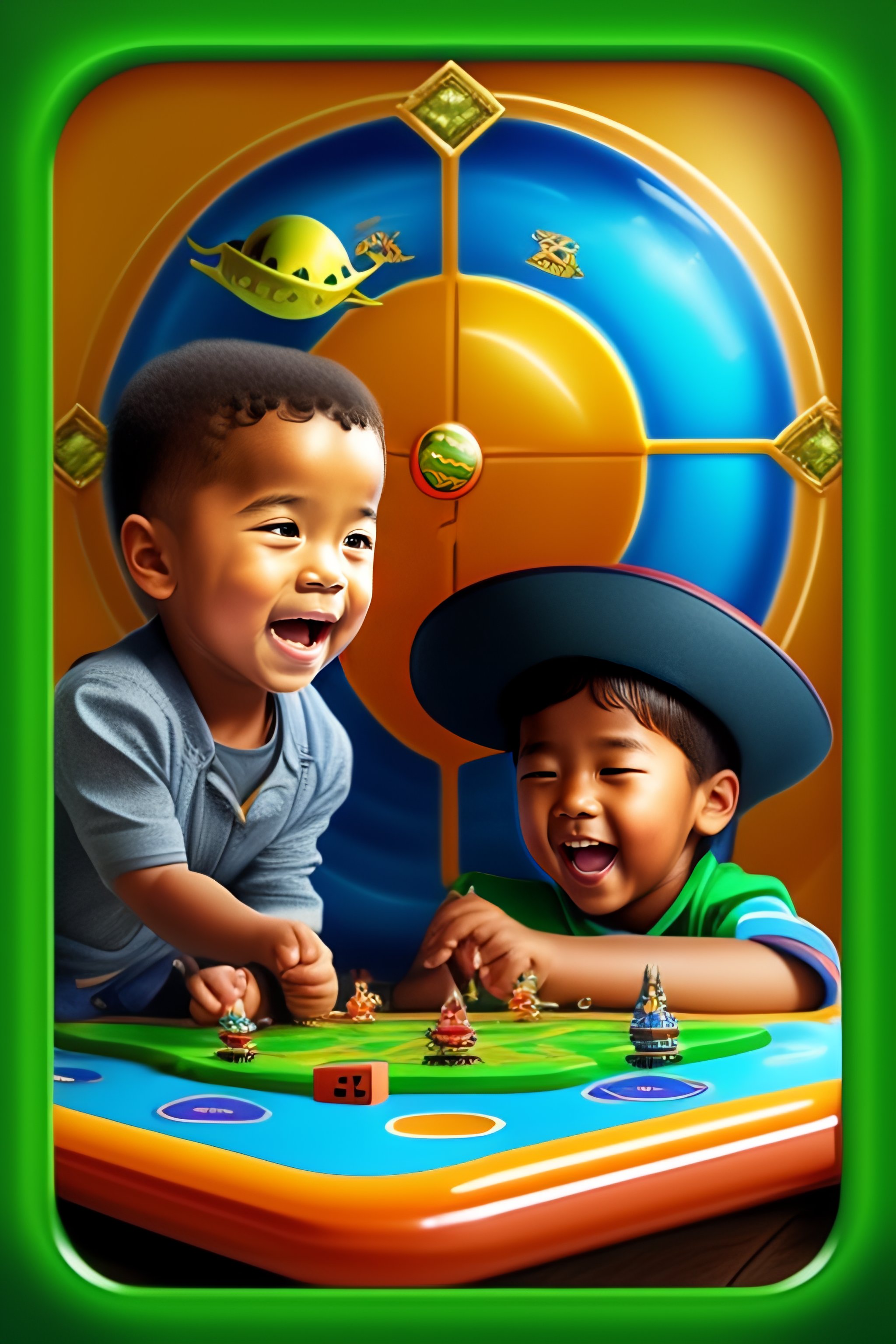 Lexica - Children play a fun Board game about pirates and aliens