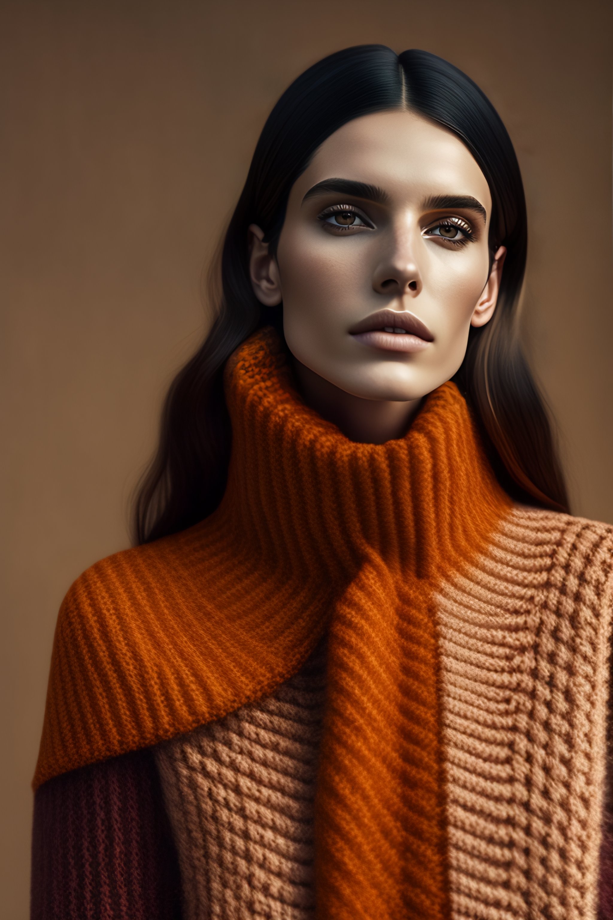 Lexica - Hila klein, wearing a knitted woolen blouse, modern fashion ...