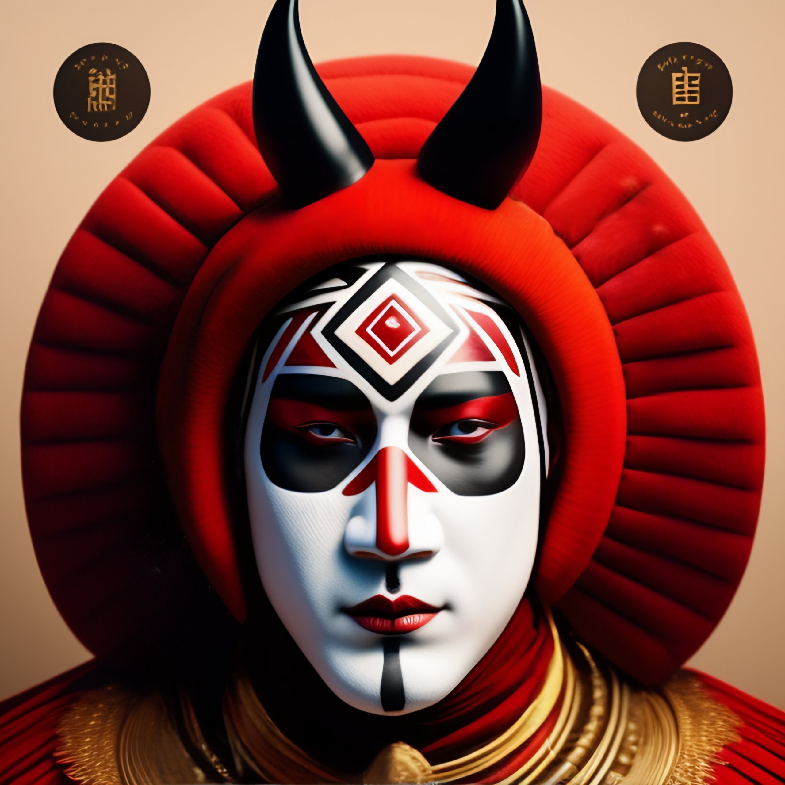 Lexica - Cd cover art with a no face mystery man in tribal clothes ...