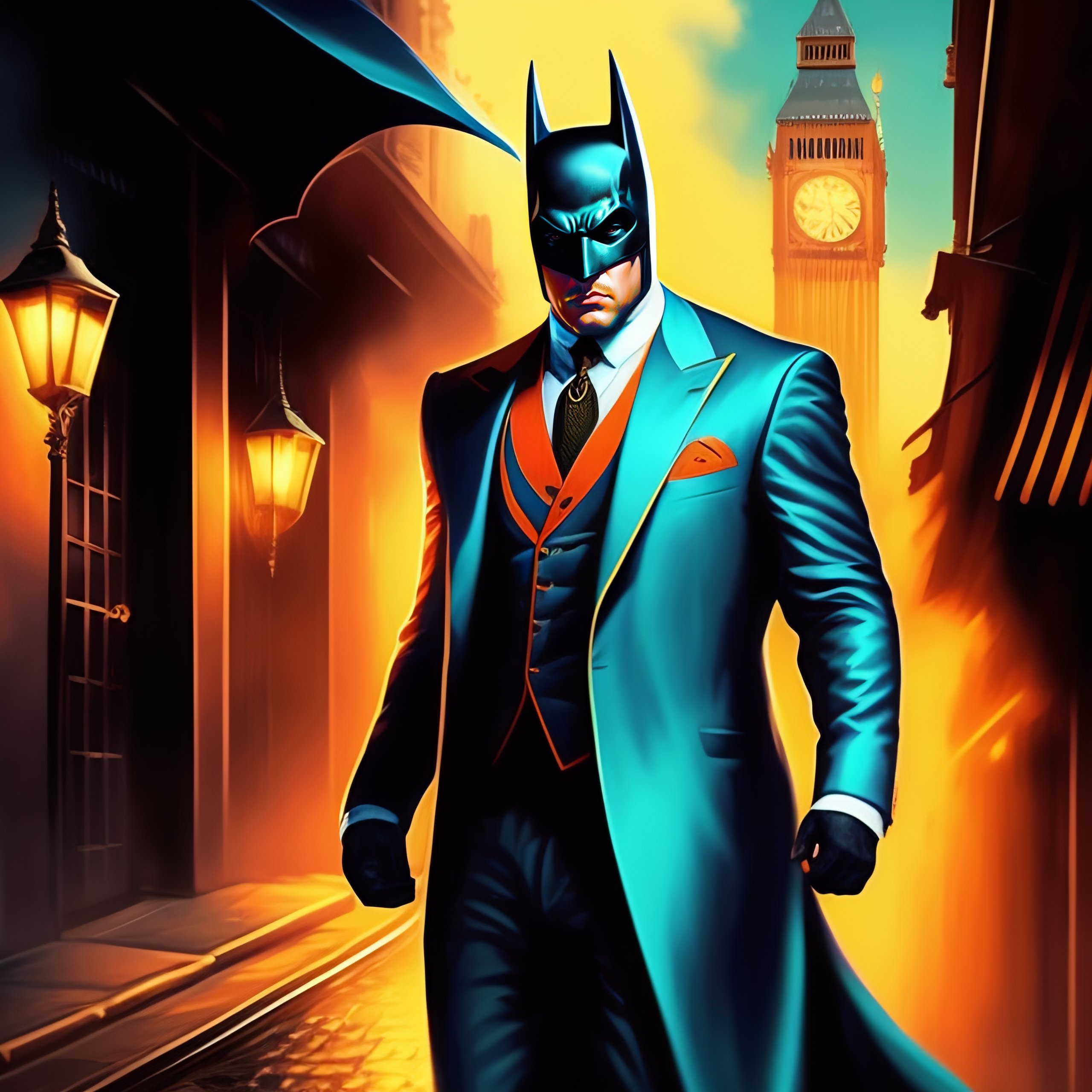 Lexica - Batman inside a vintage alley in 1920s london,black batman ...
