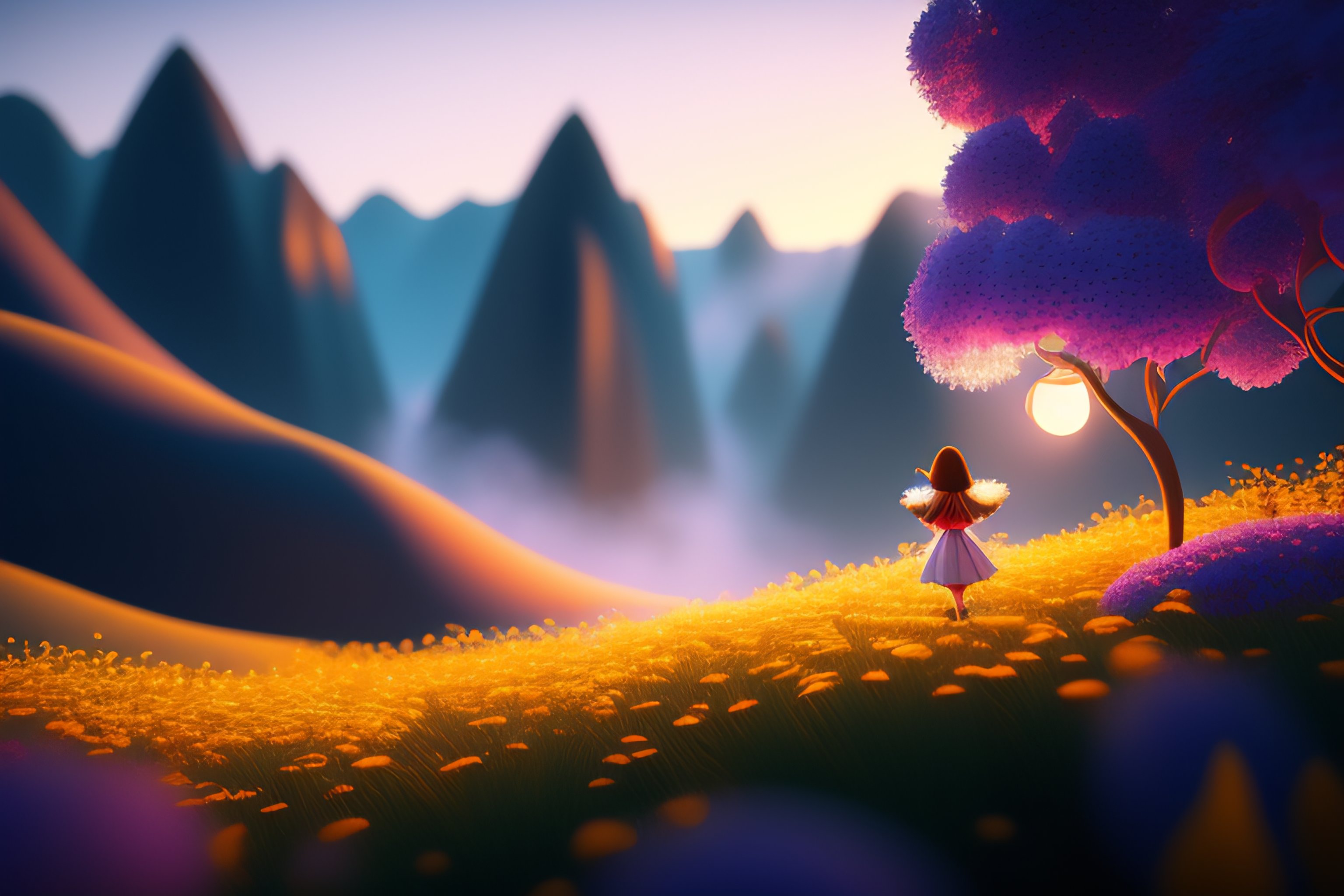 Lexica - First person perspective digital illustration of a fairy ...