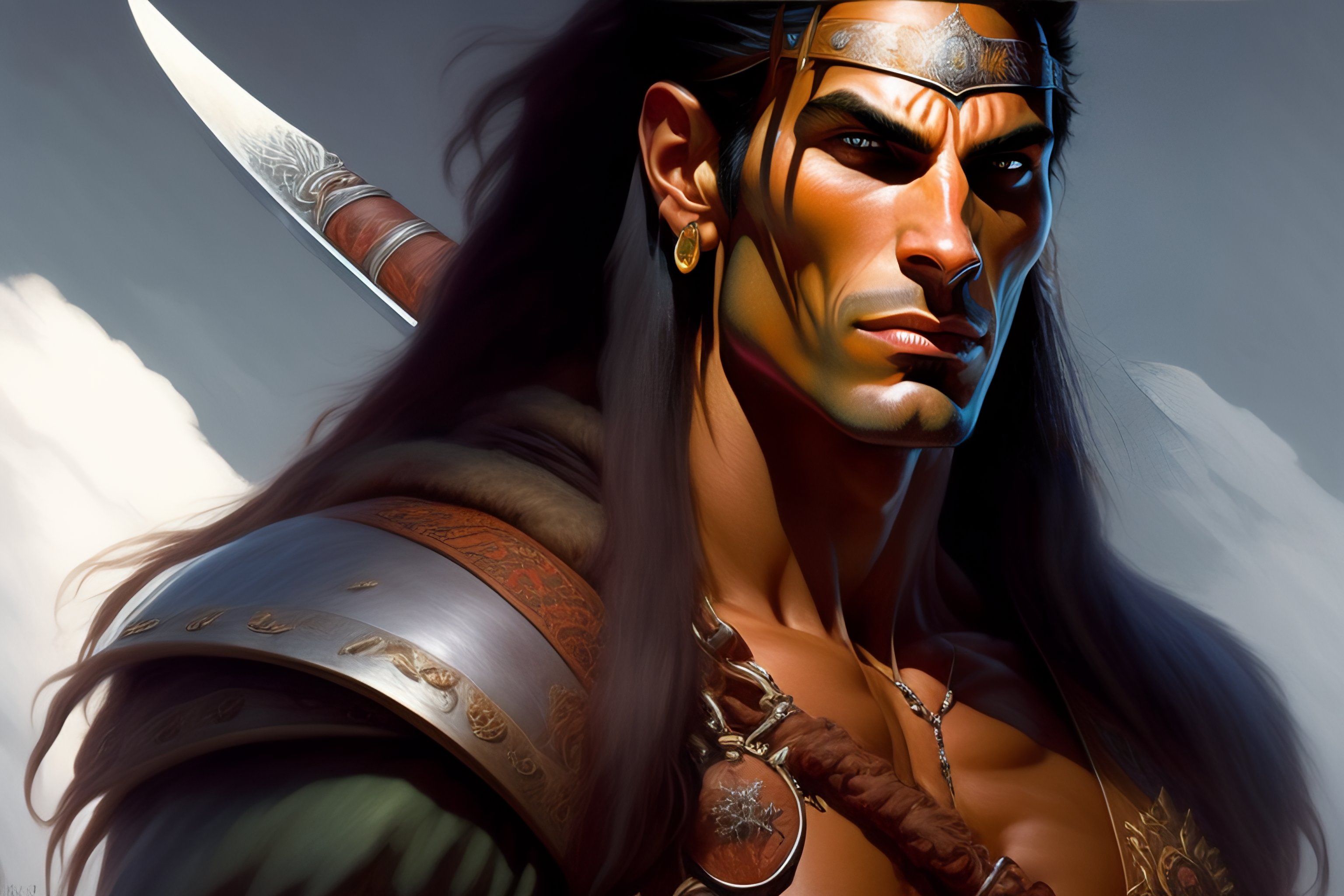 Lexica - Berserker full body portrait, d&d style, axe, man, berserker ...