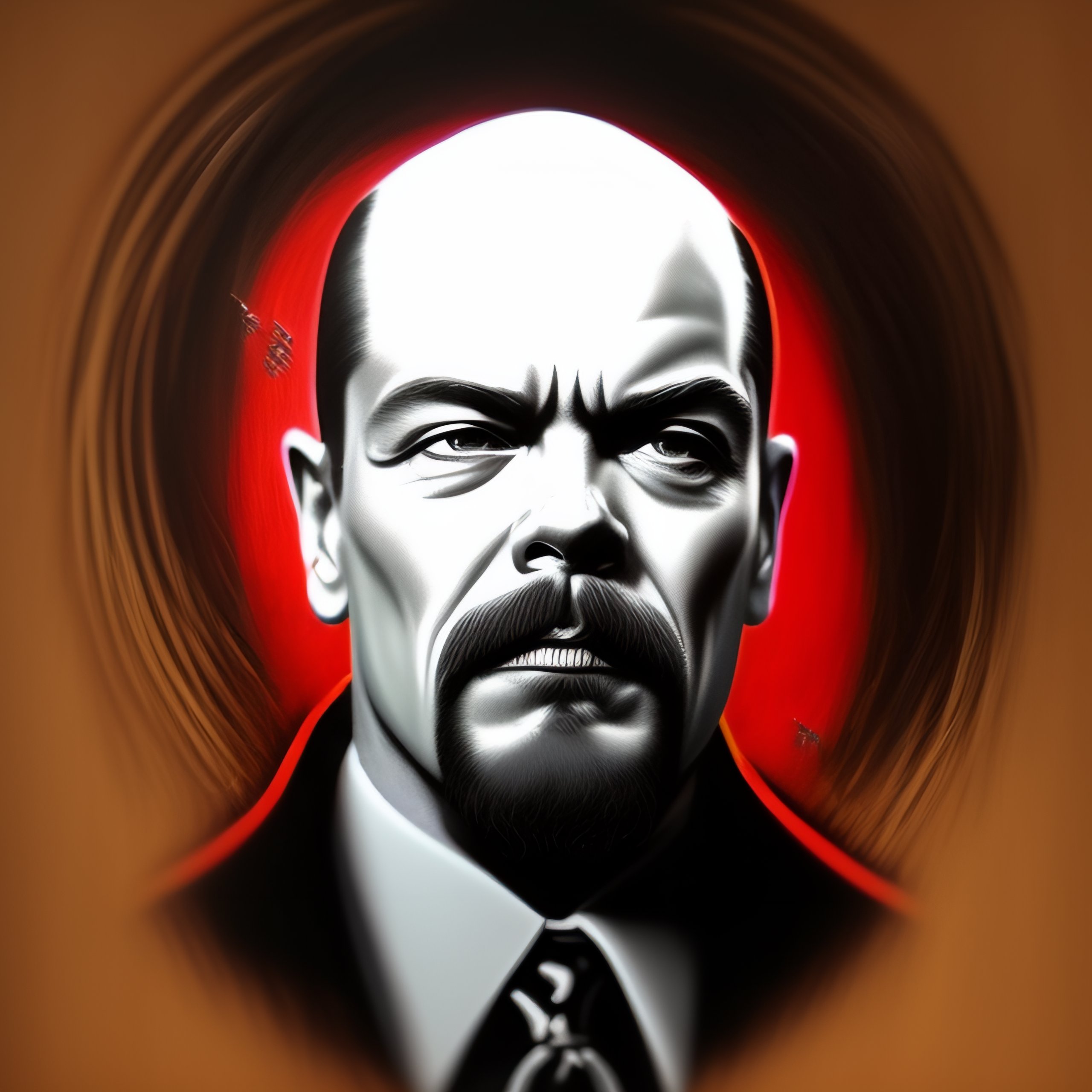 Lexica - Drawing of Vladimir Lenin in Kiss makeup