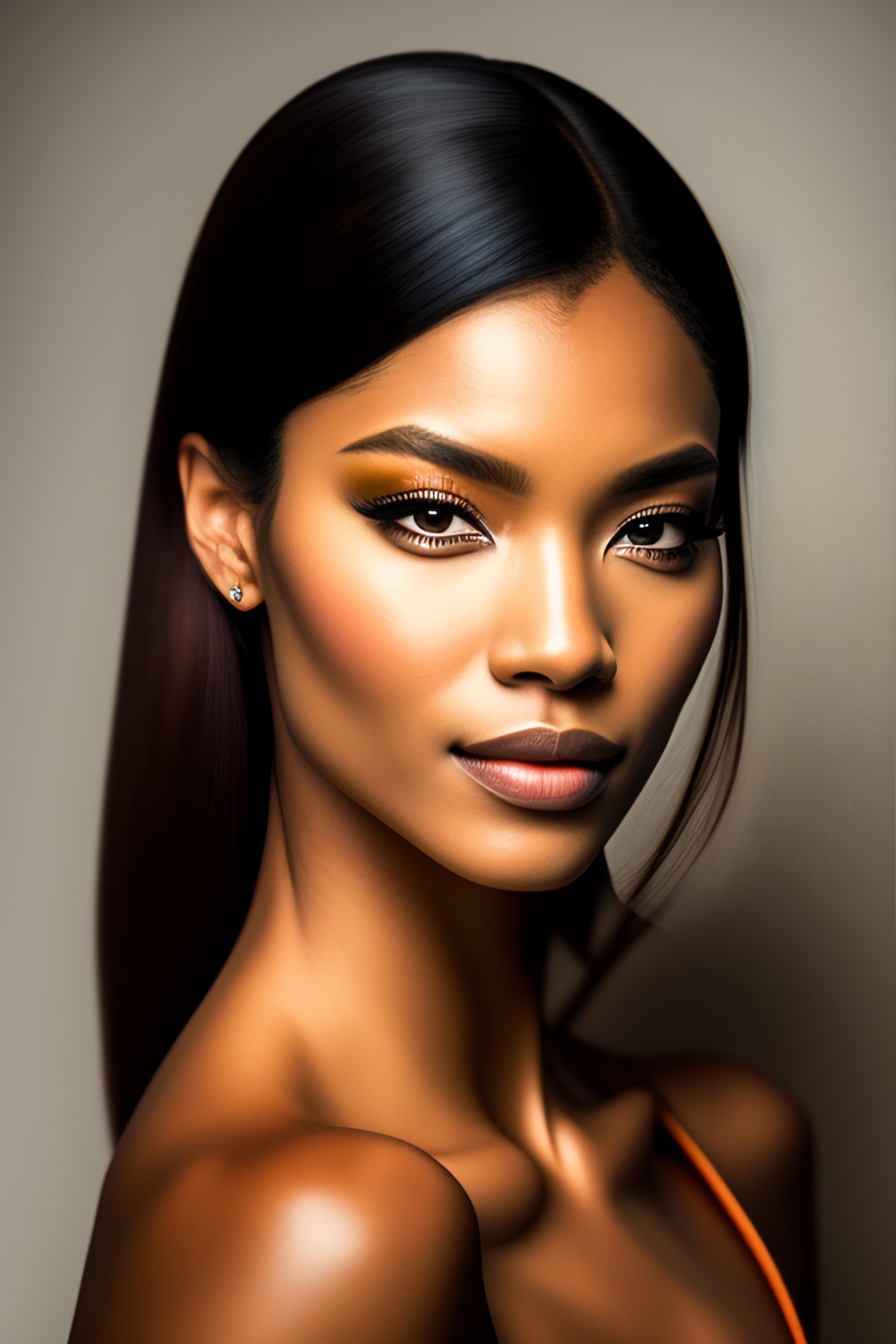 Lexica - Portrait of a female beautiful model