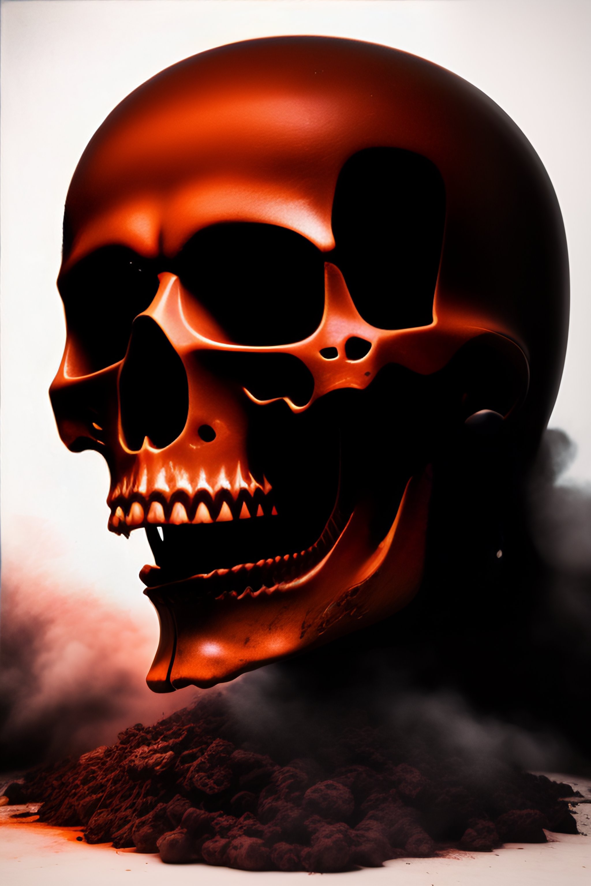 Lexica - Face of death with a reaped and scary tunica in hell, above a ...