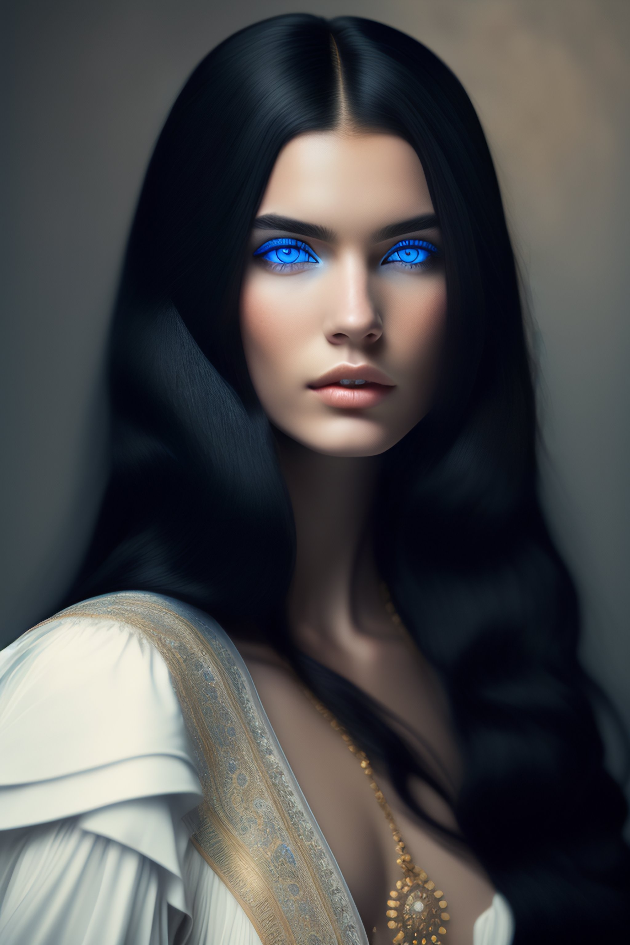 Girls With Black Hair And Blue Eyes