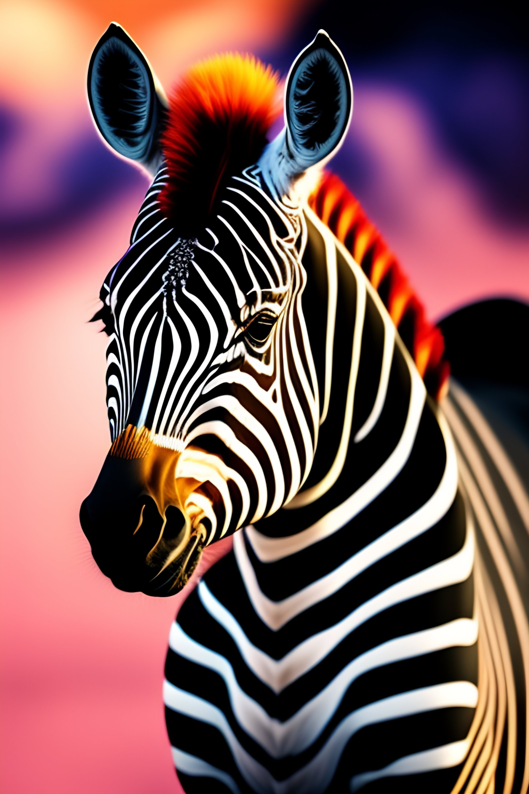 Lexica - A zebra in 2D anime style