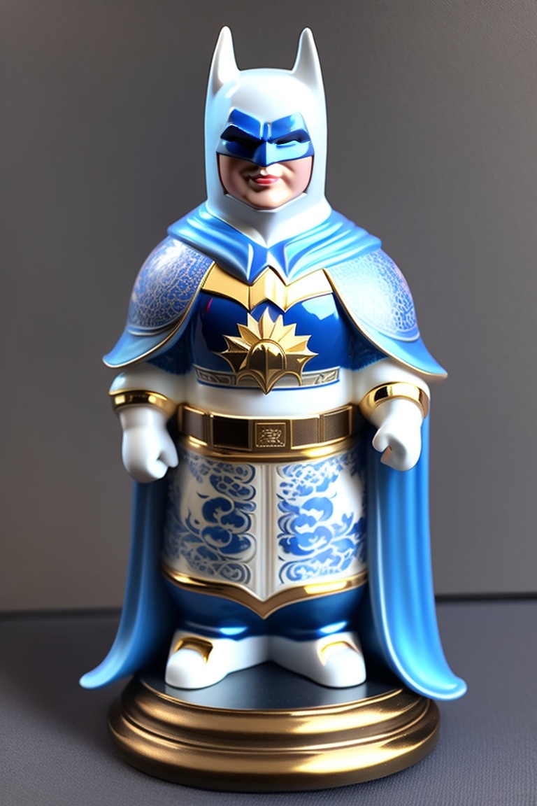 Lexica - Chinese ornamental porcelain batman figurine, fine design ...