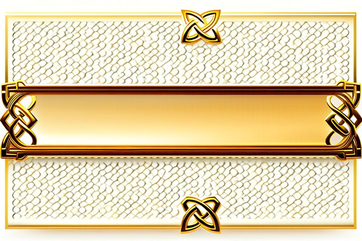 Lexica - Detailed Celtic knot frame, golden color scheme, vector simple ...