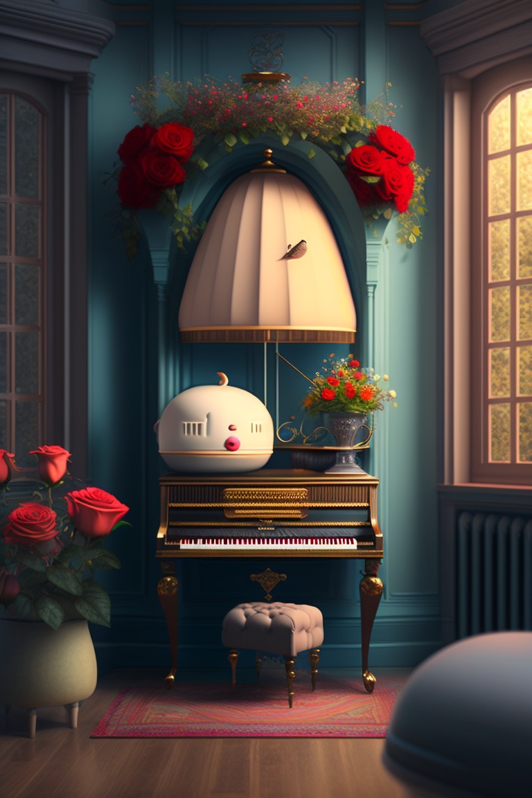 Lexica - A surreal and medieval minimalist scene featuring 3D-rendered ...