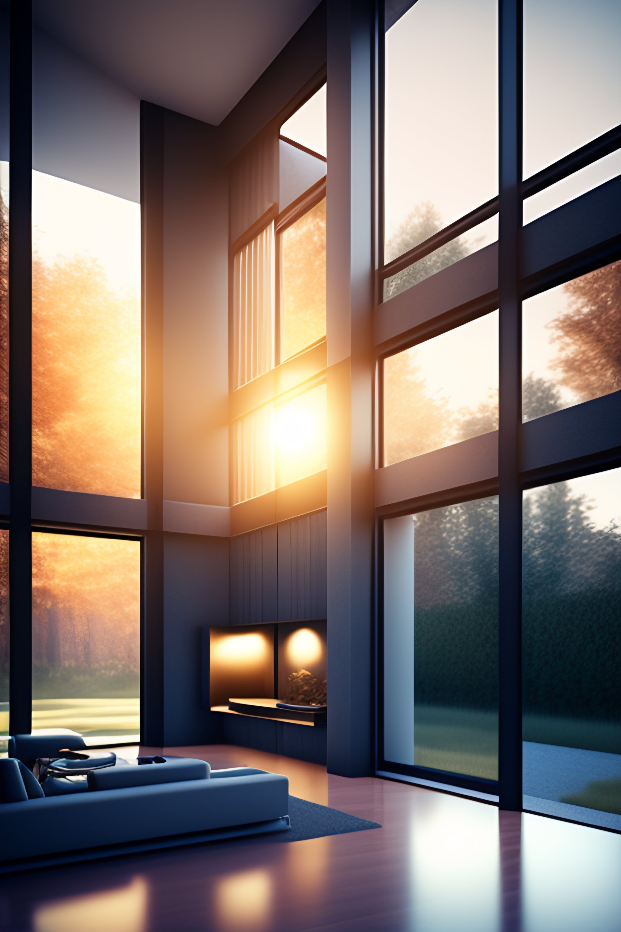 Lexica - Hyper realistic photo of a high end futuristic single-level ...