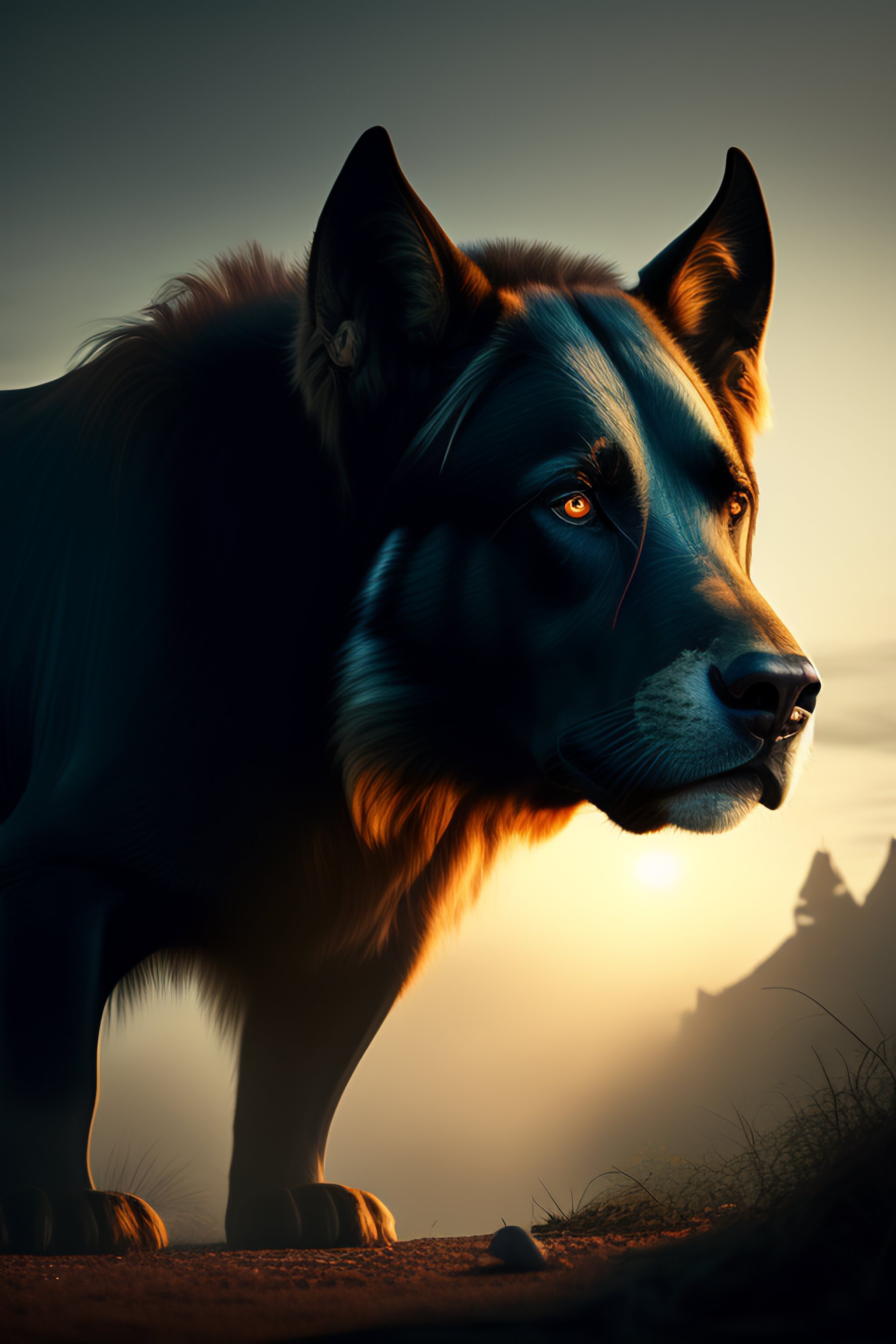 Lexica - A horrible ugly beast in the shadows looking for someone