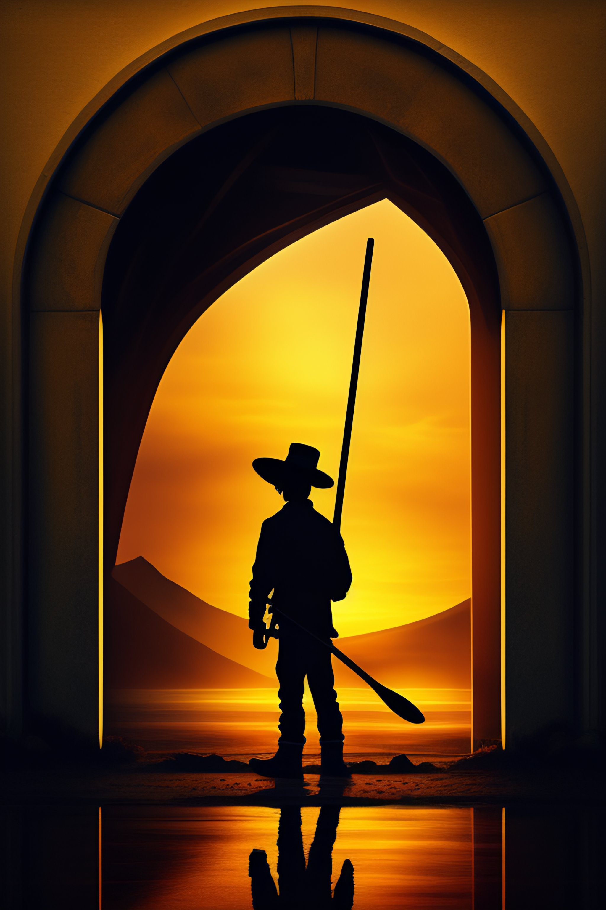 Lexica - Stick figure with a scythe