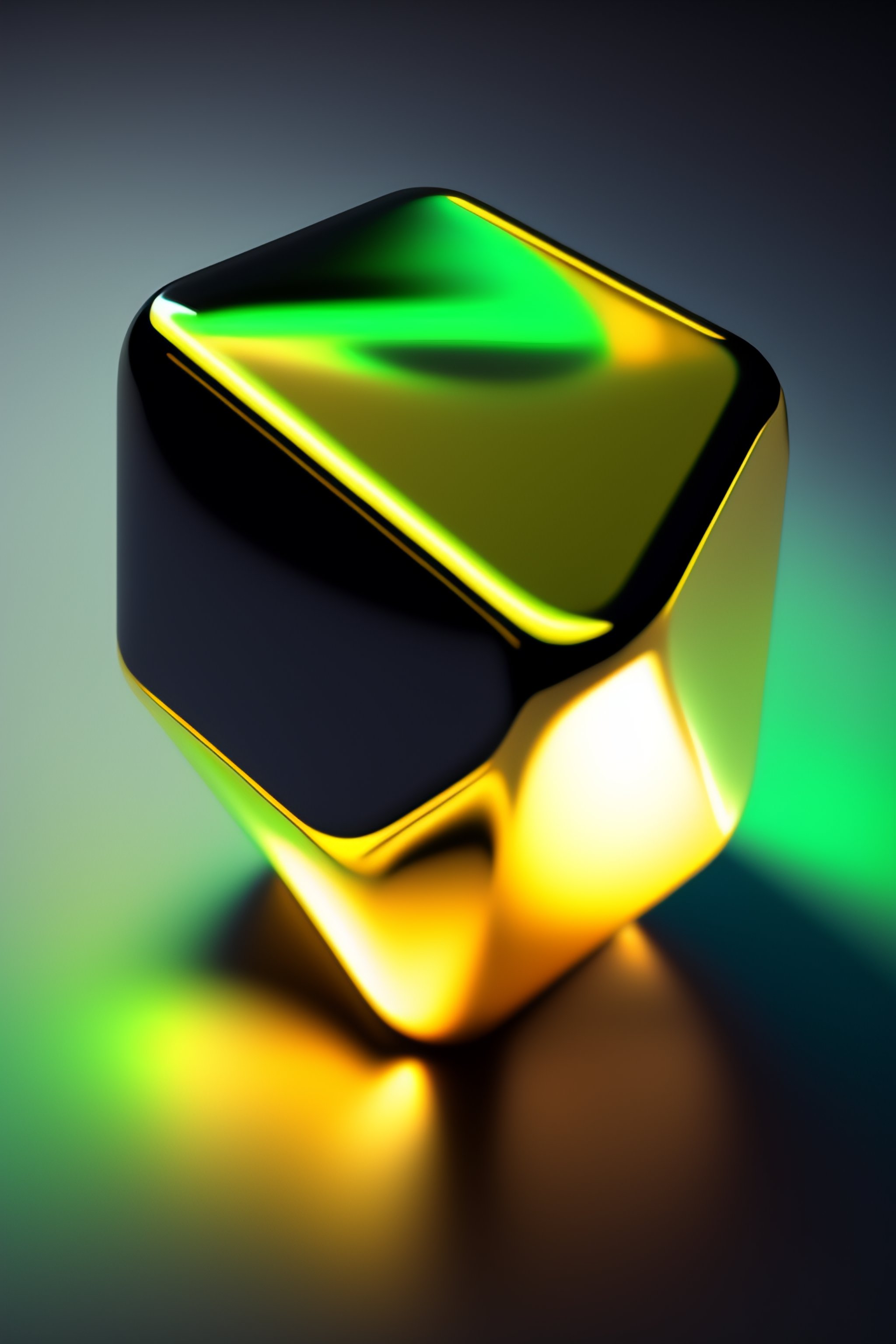 Lexica - A photorealistic render of a metallic crystalline neotribal ...