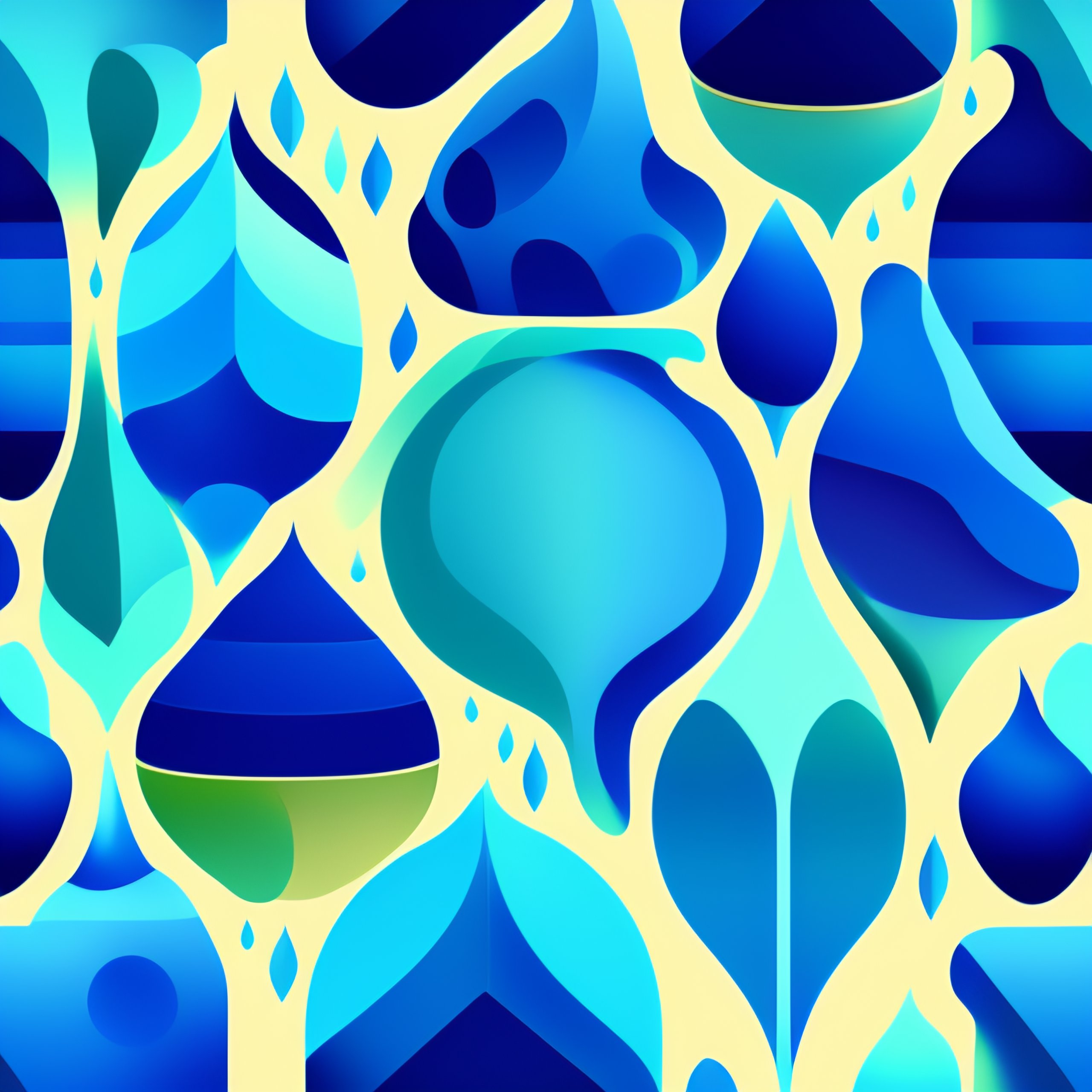 Lexica - Icon sprite abstract shape organic blue nature pattern