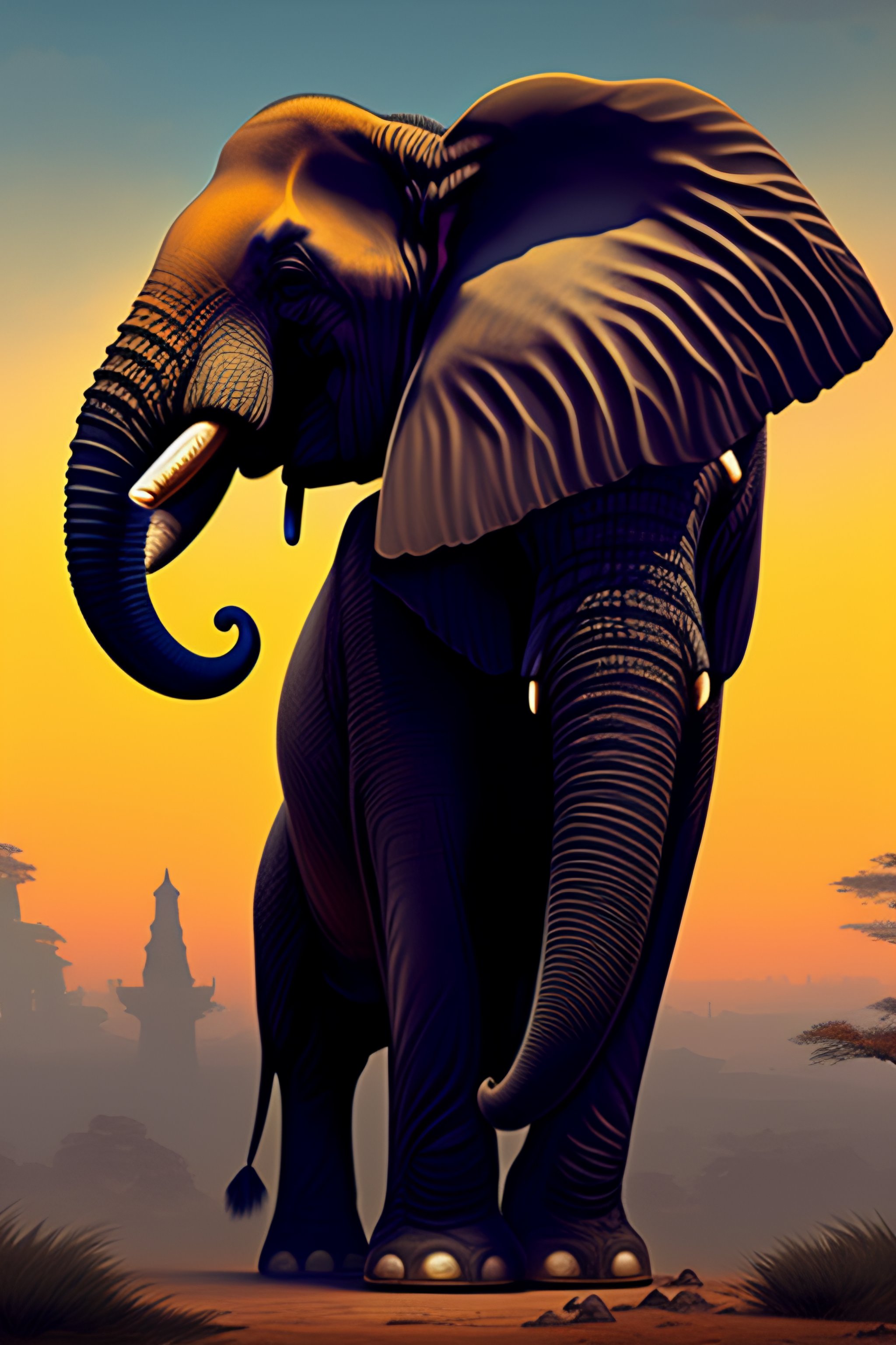 Lexica - Portrait elephant, sprite, darkest dungeon, pc game, sideview ...