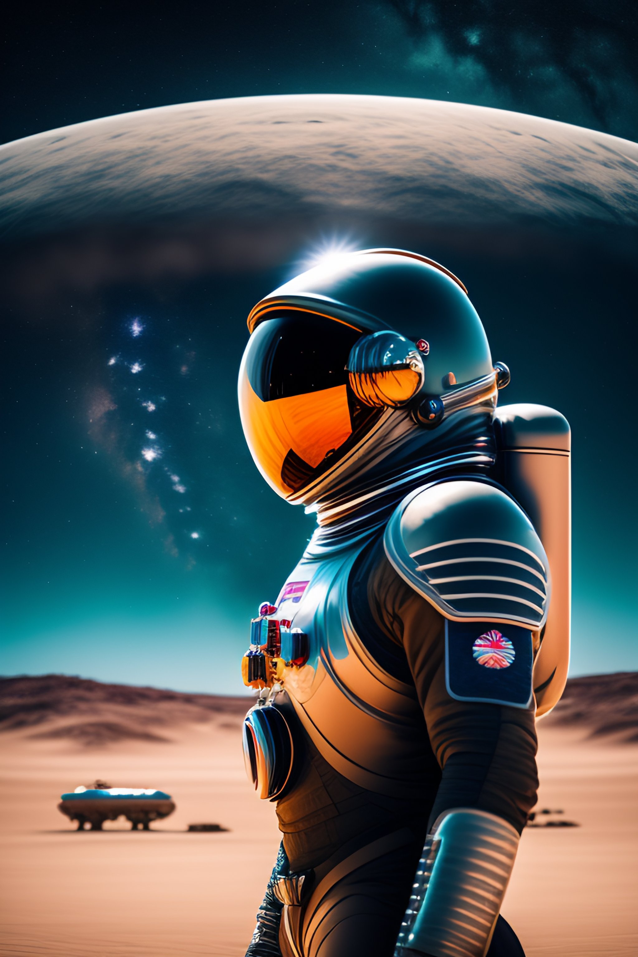 Lexica - Portrait of a Space Ranger on alien planet