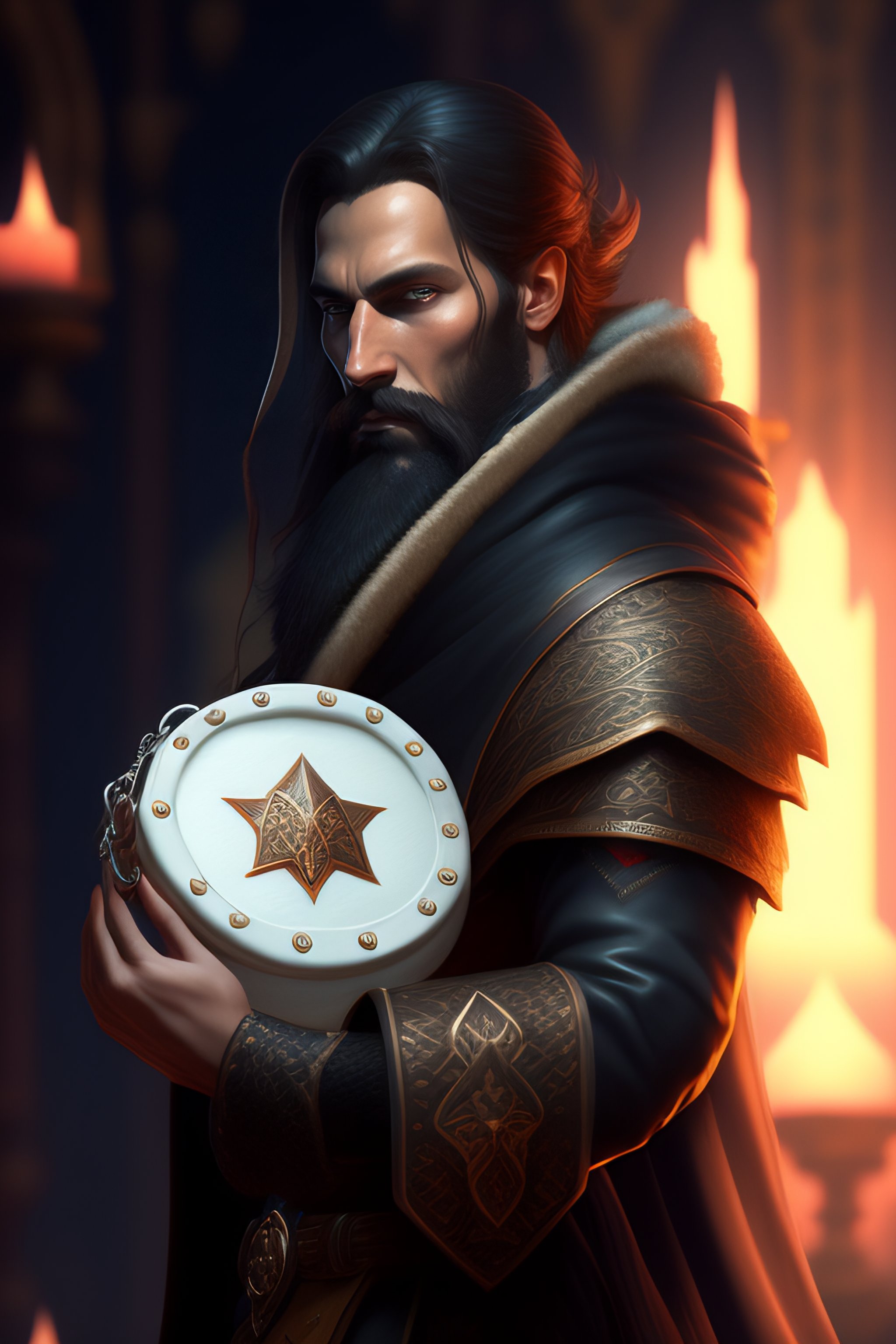 Lexica - Rasputin holding a leather pouch of white powder, necromancer ...