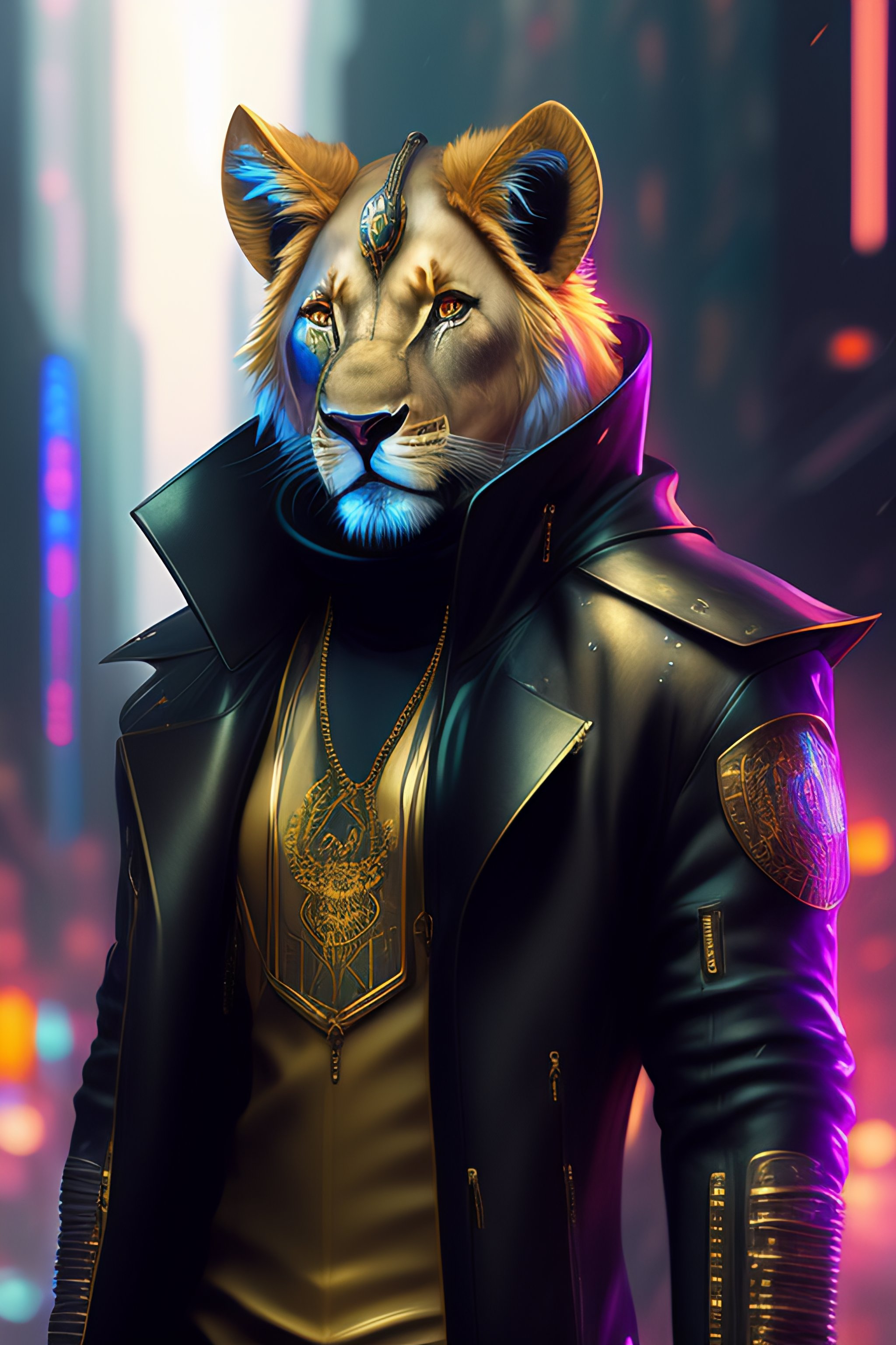 Lexica - Award winning beautiful portrait commission of a male furry ...