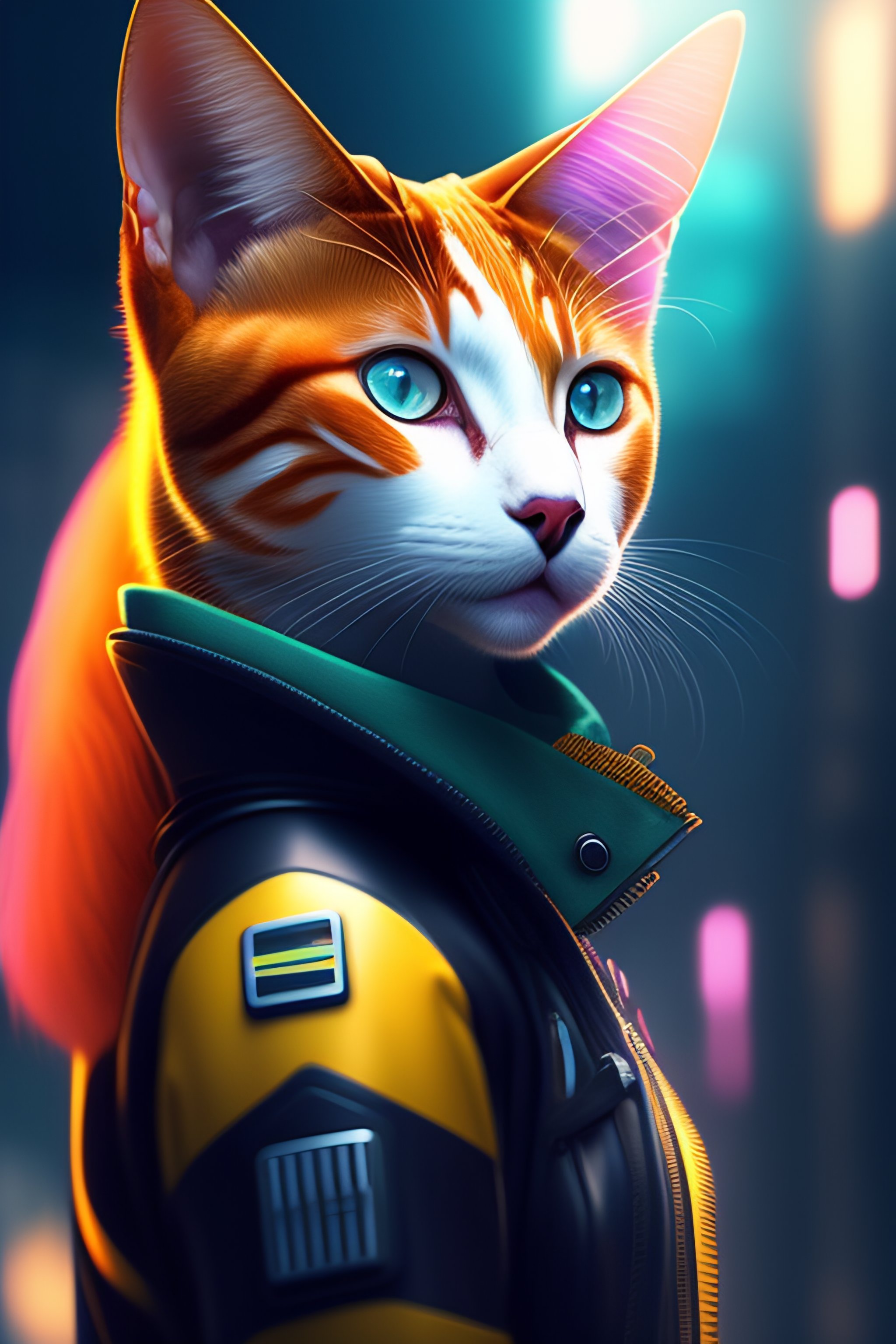 Lexica - 🐈ginger Cyberpunk,