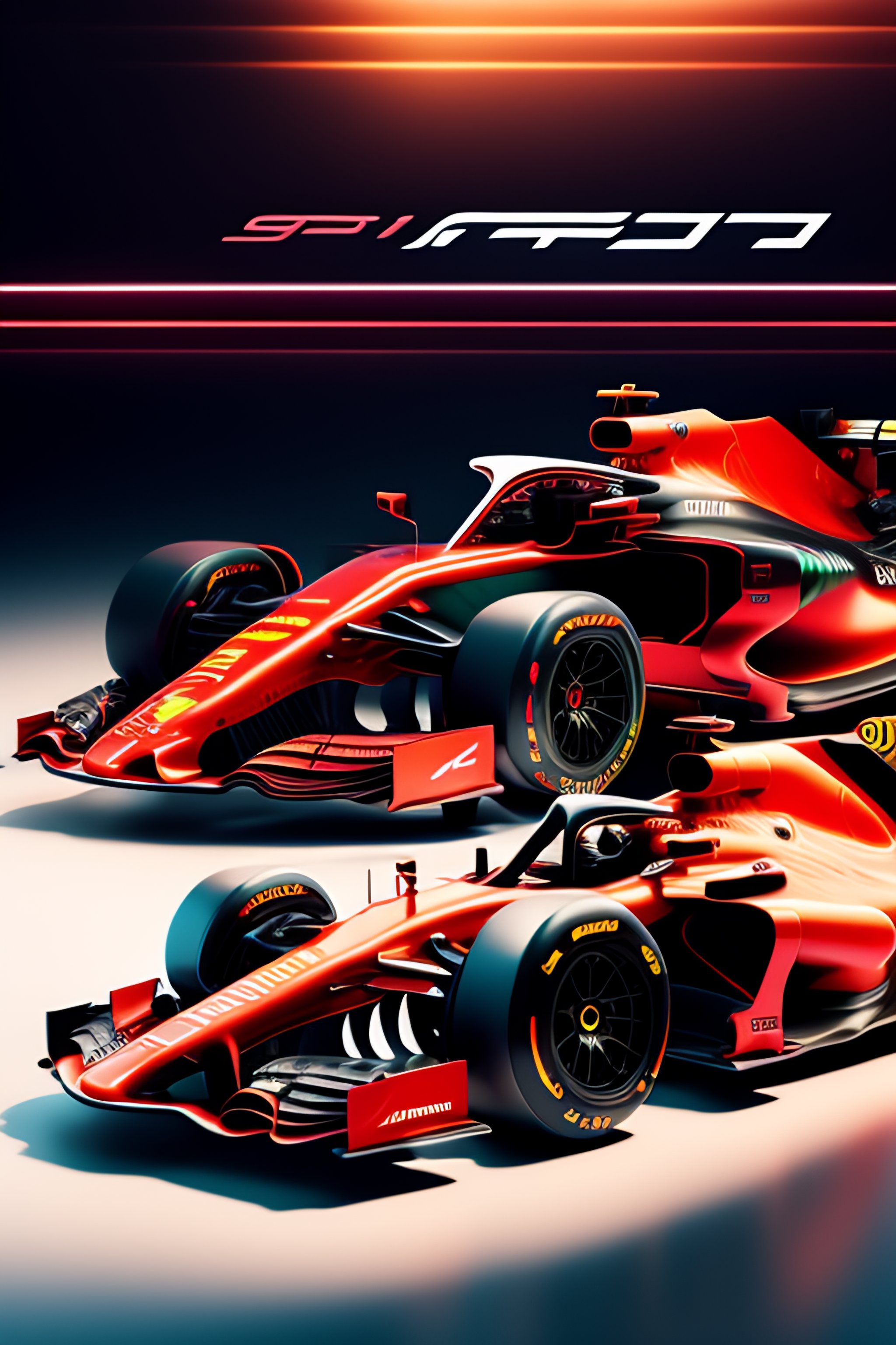 Lexica - Line art of ferrari SF90