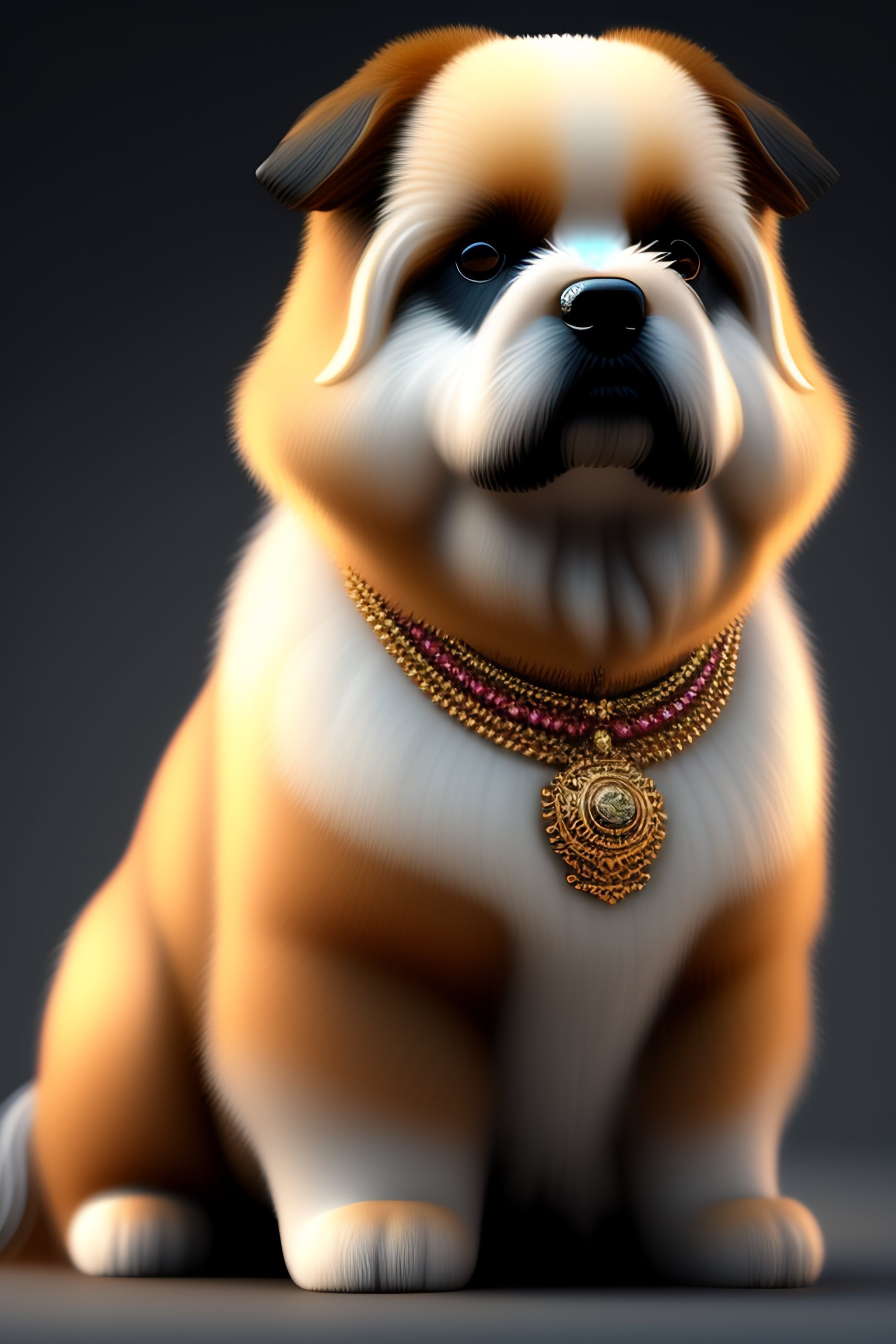 Lexica - A Tibetan Apso, very detailed, realistic form, 3D view ...