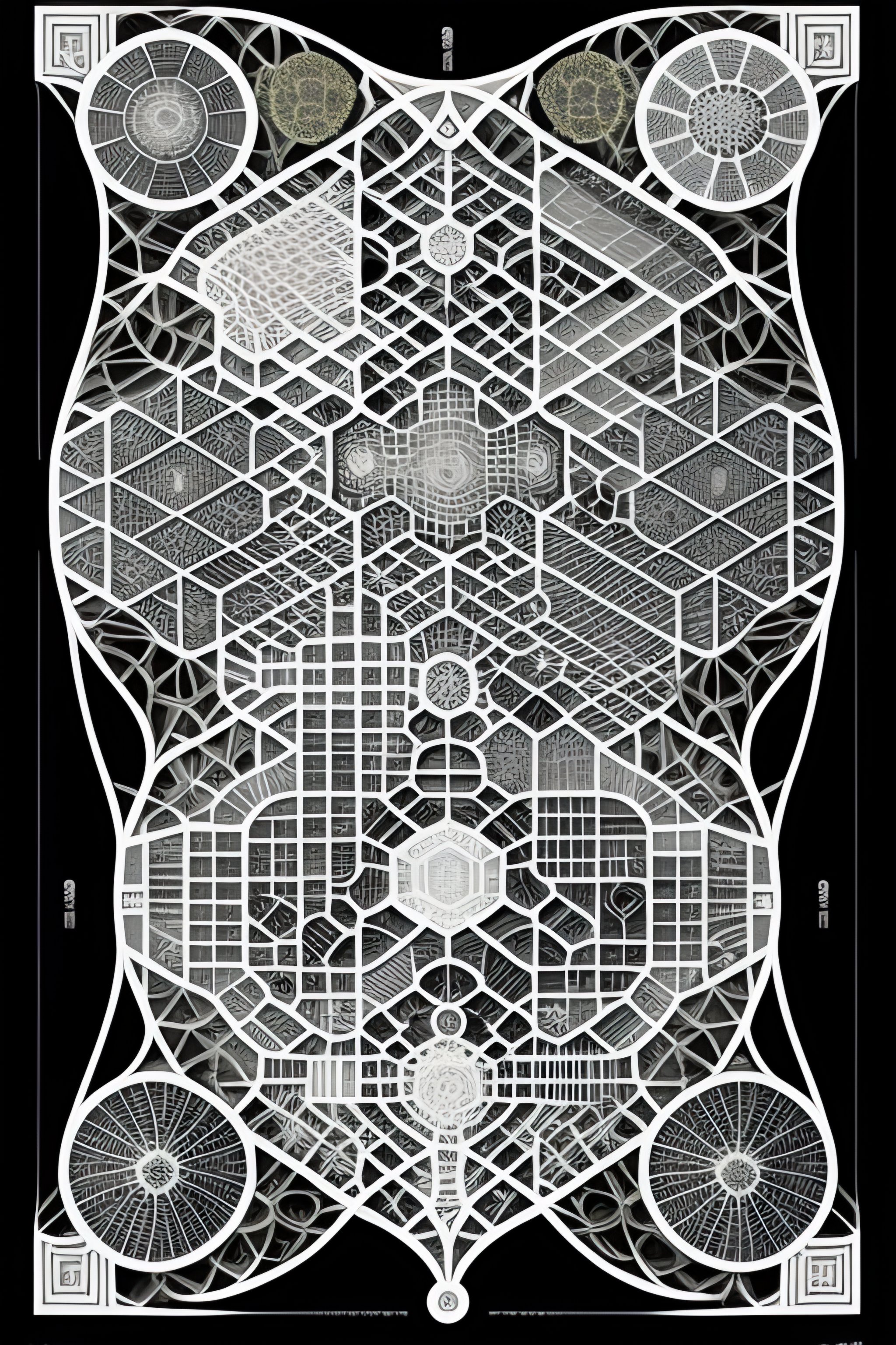 Lexica - Top view of Tokyo city grid, intricate, very detailed, in the ...