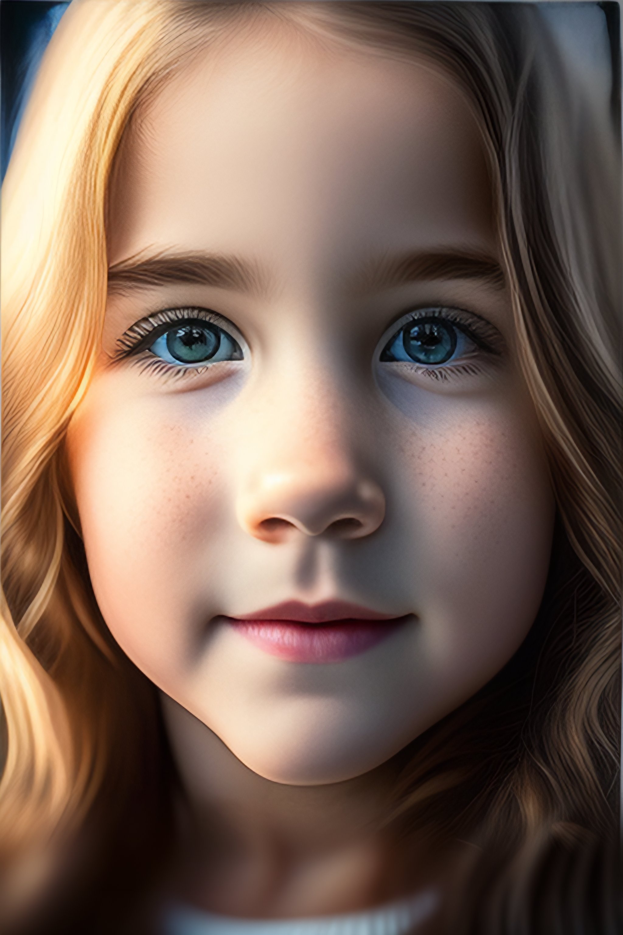 Lexica - Photo realistic closeup portrait photo of sweet little girl ...