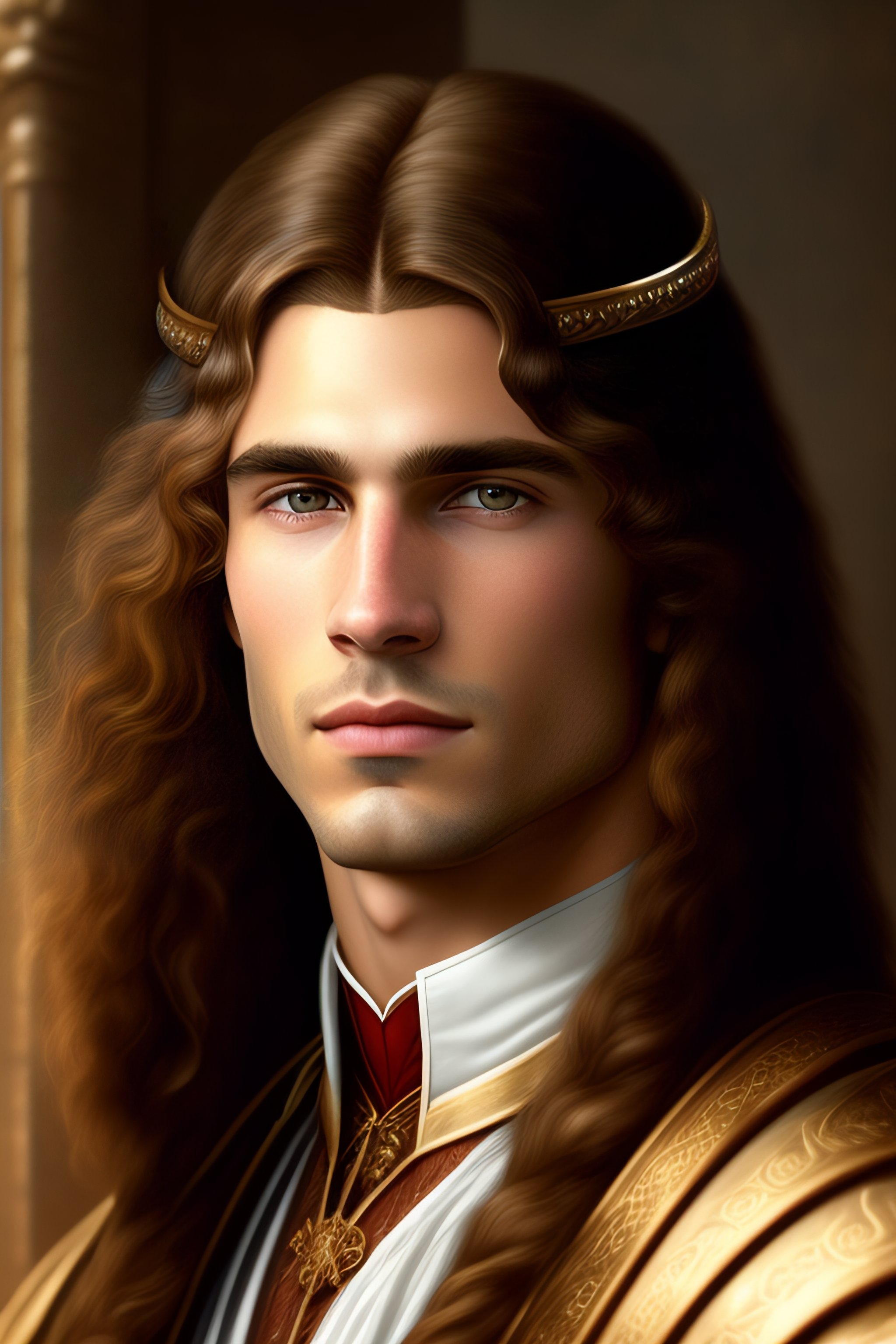 Lexica - Jacob Collins-Levy with light hair medieval style, detailed