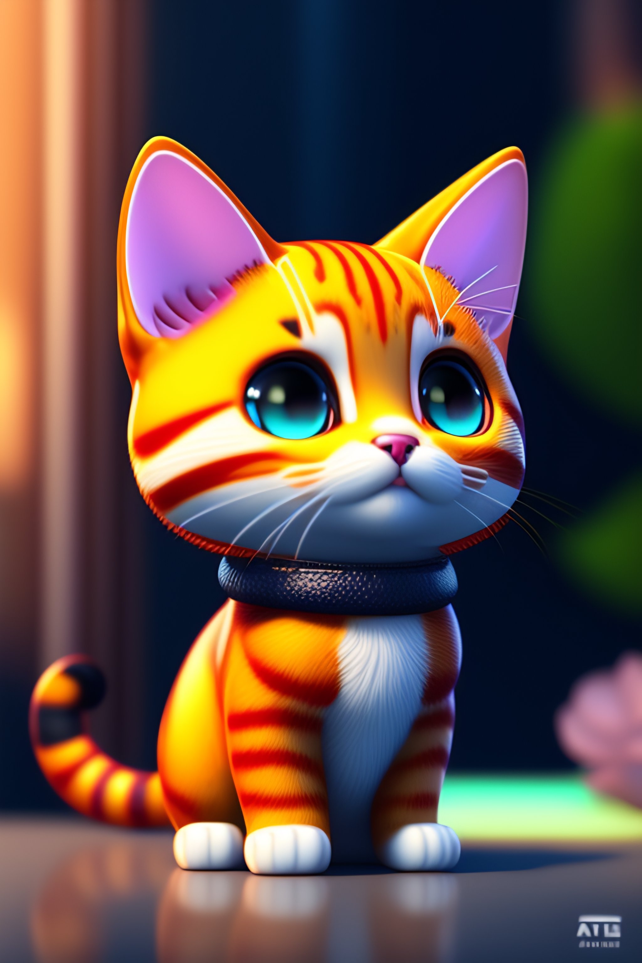 Lexica - A cute chibi cat in 90's anine style, award qinning, trending ...