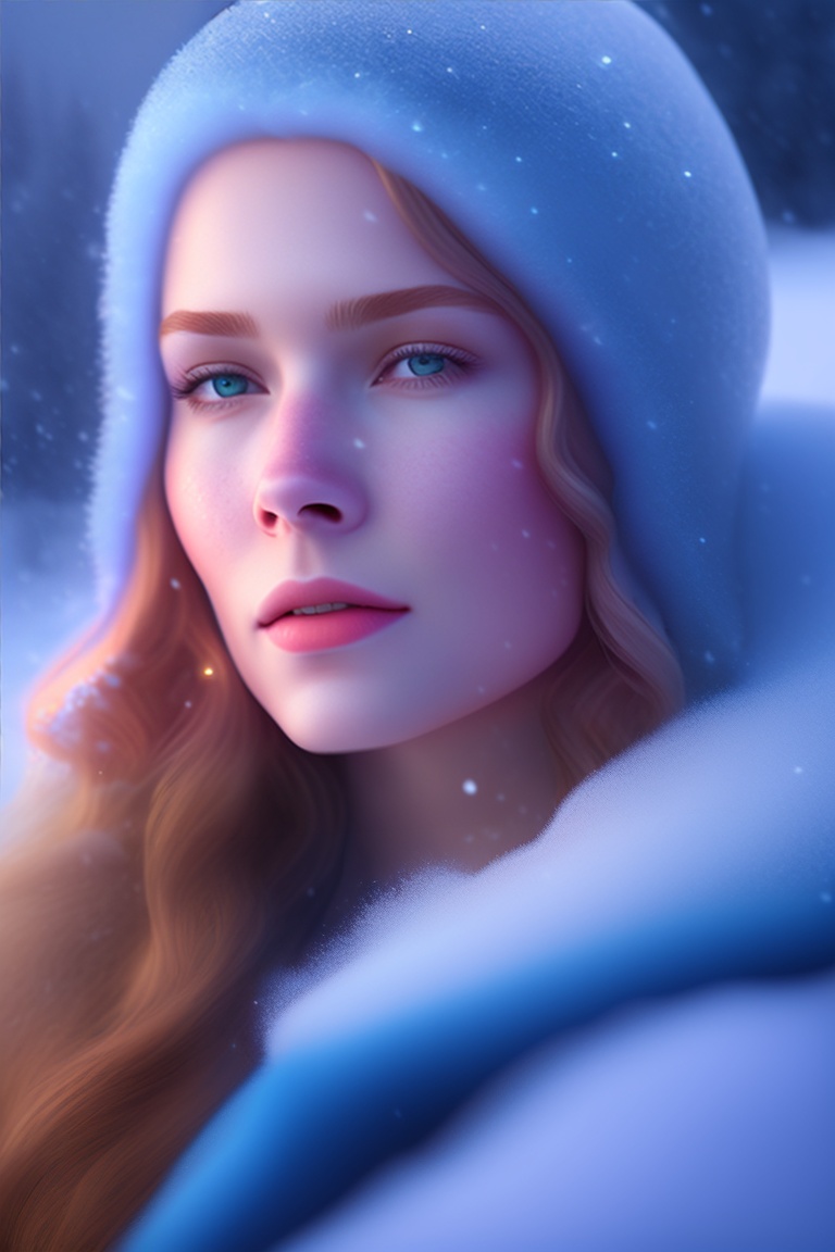 Lexica - The snow queen sprinkles snow on the ground, a lot of snow ...