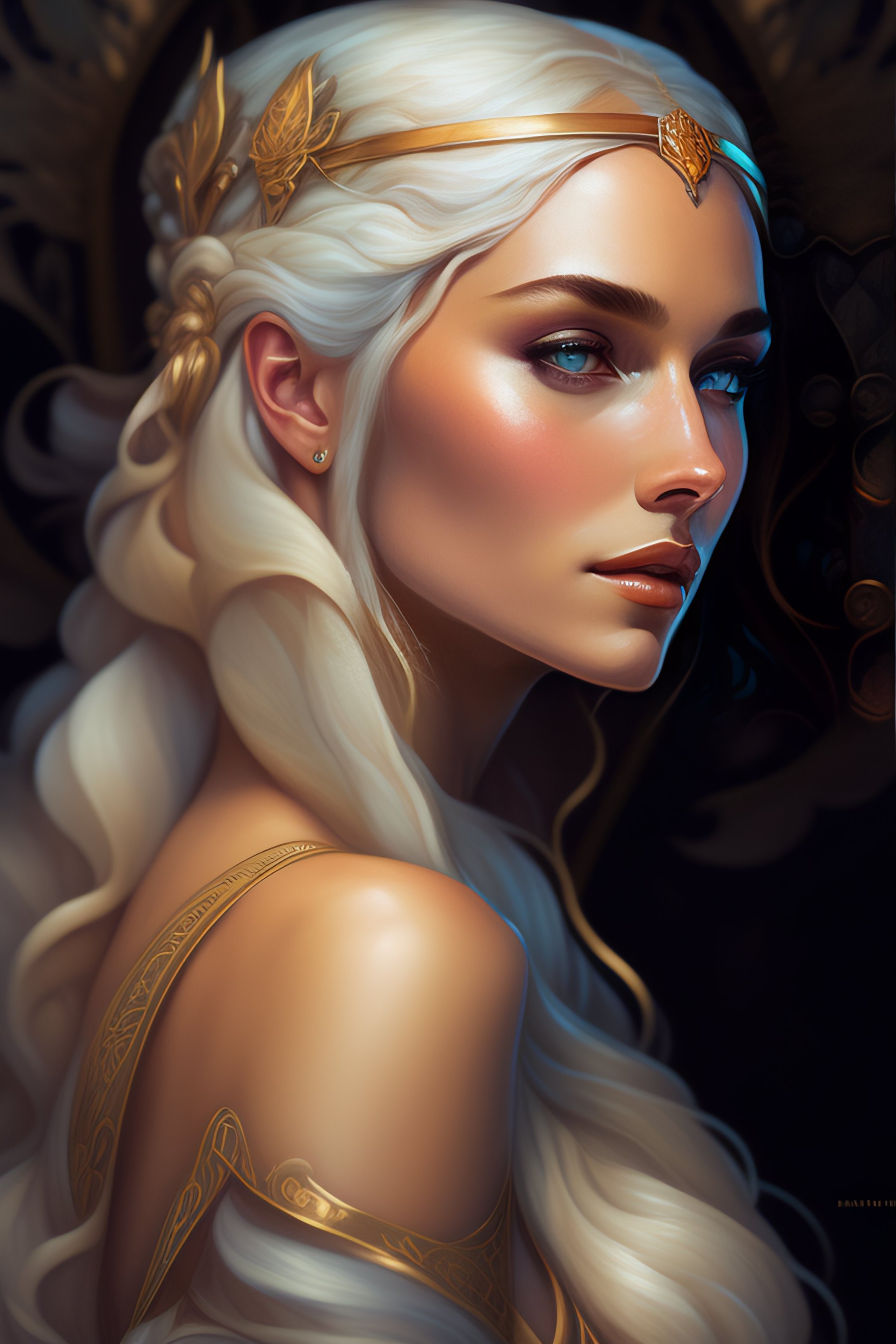 Lexica - Wide portrait of Celebrity Daenerys Targaryen, game of thrones ...