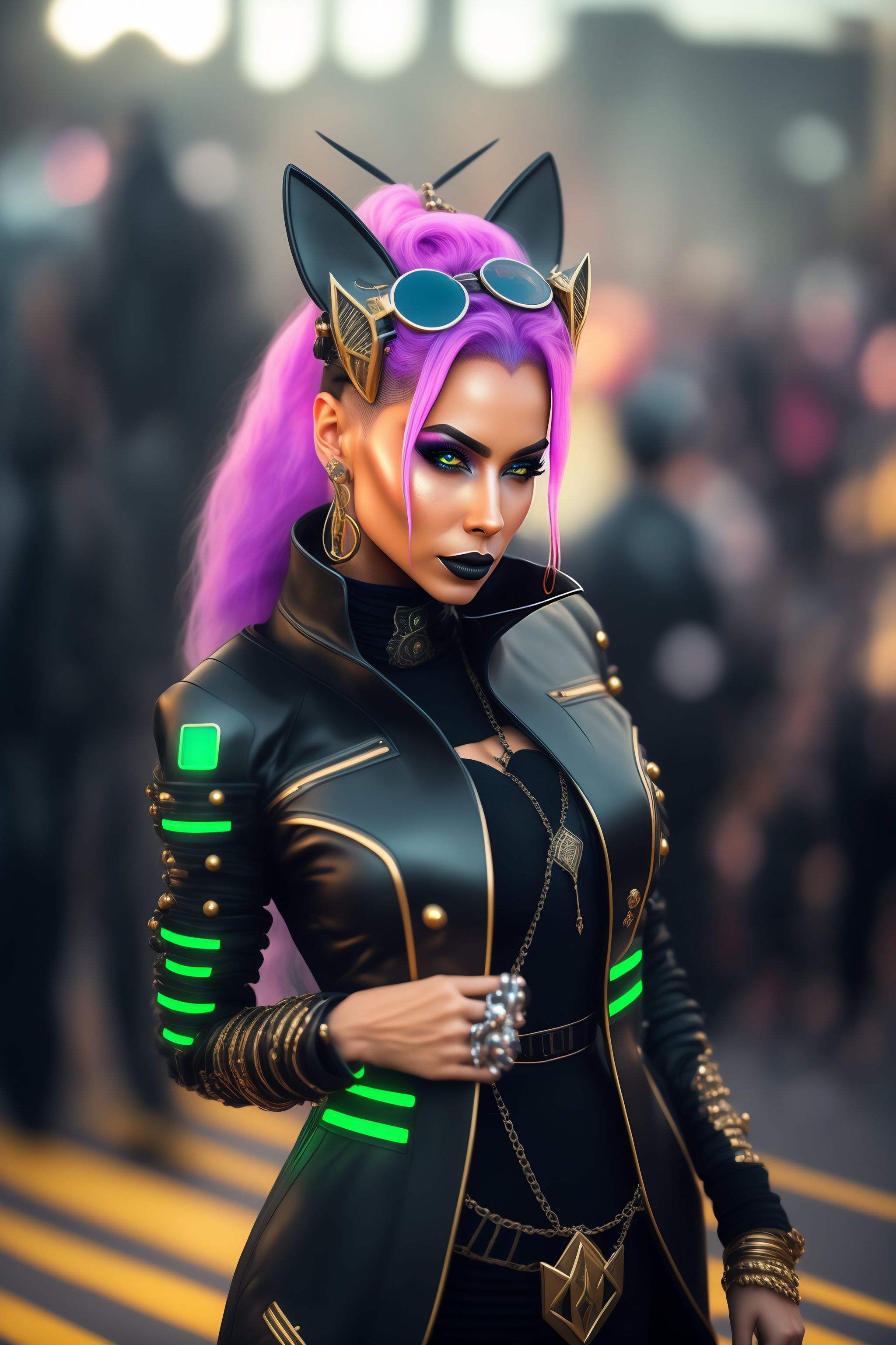 Lexica - Gothic cyber punk futuriste 8k