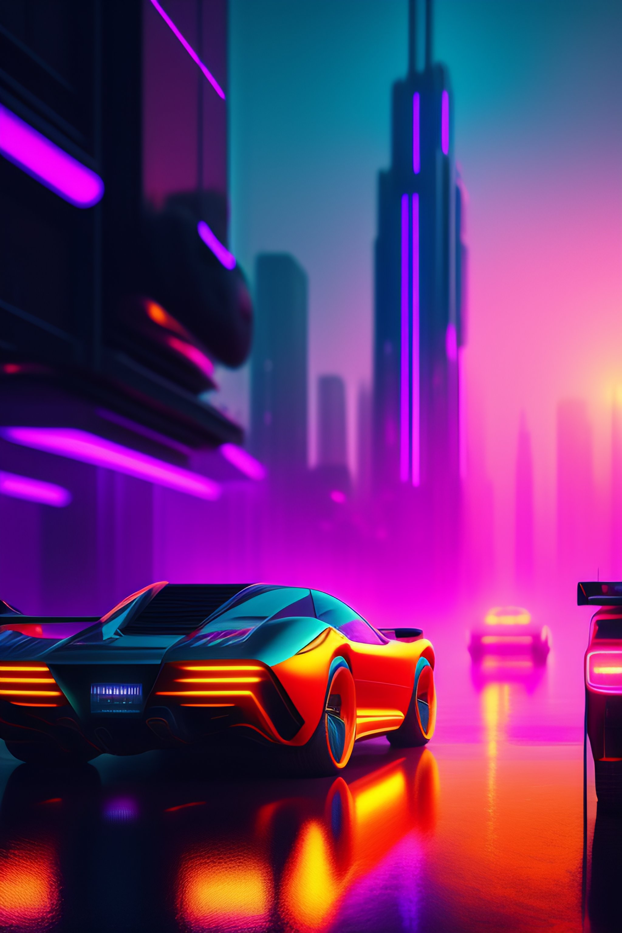 Lexica - A city in the style of blade runner, mystical, futuristic ...