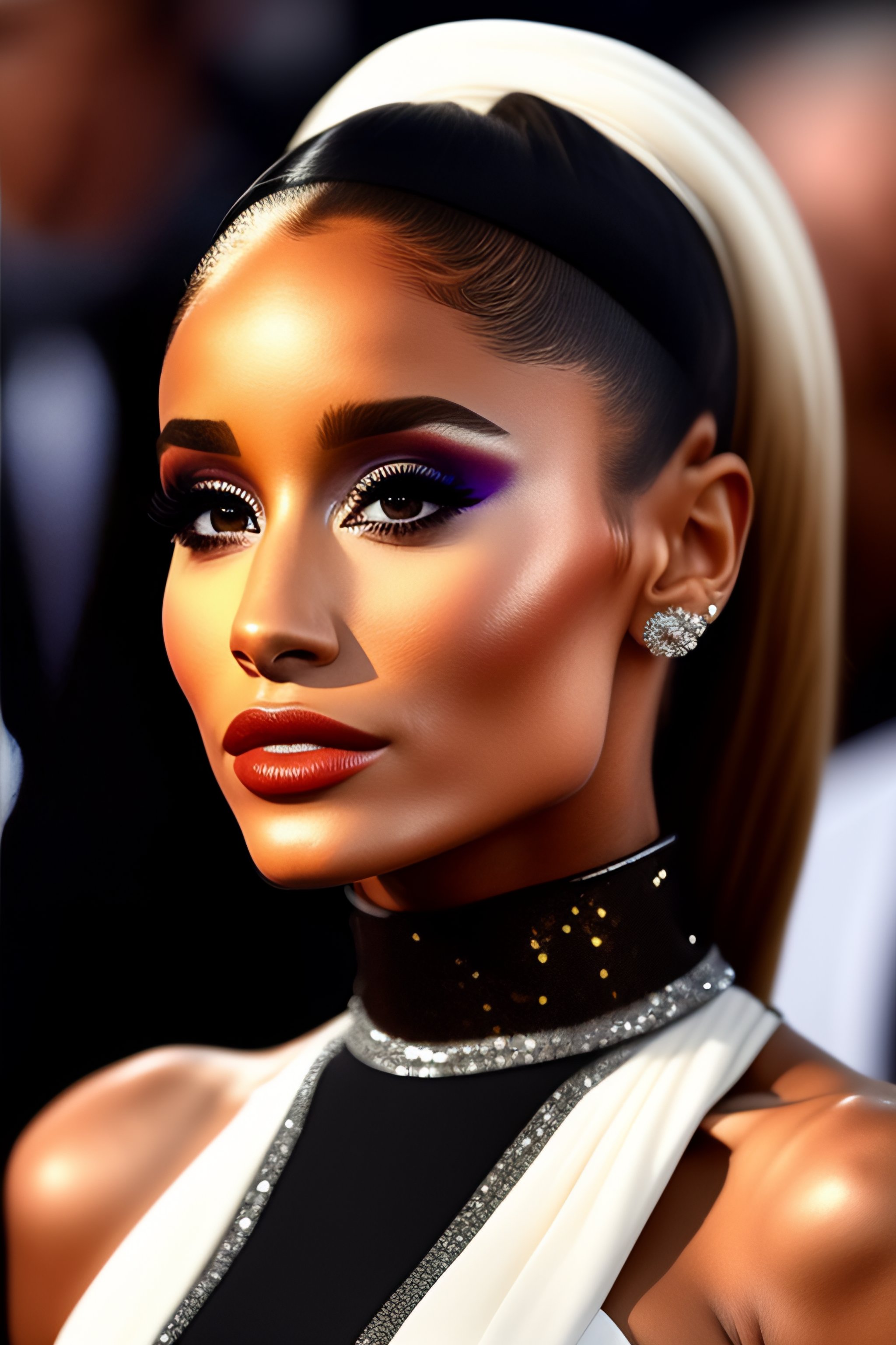 Lexica - Ariana Grande Photograph Bust Bikini