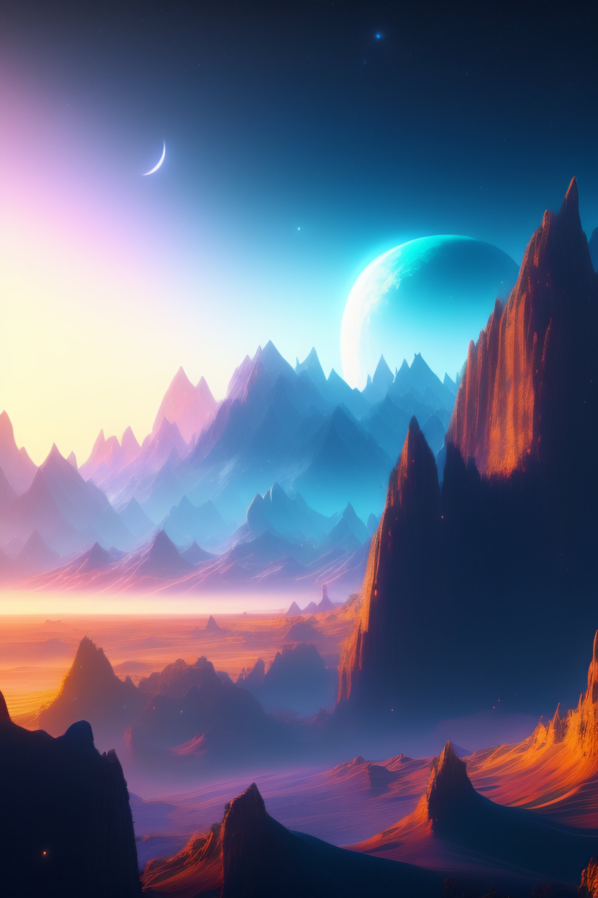 Lexica - Space and Planet Earth, fantasy, fantasy style, magic, bright ...