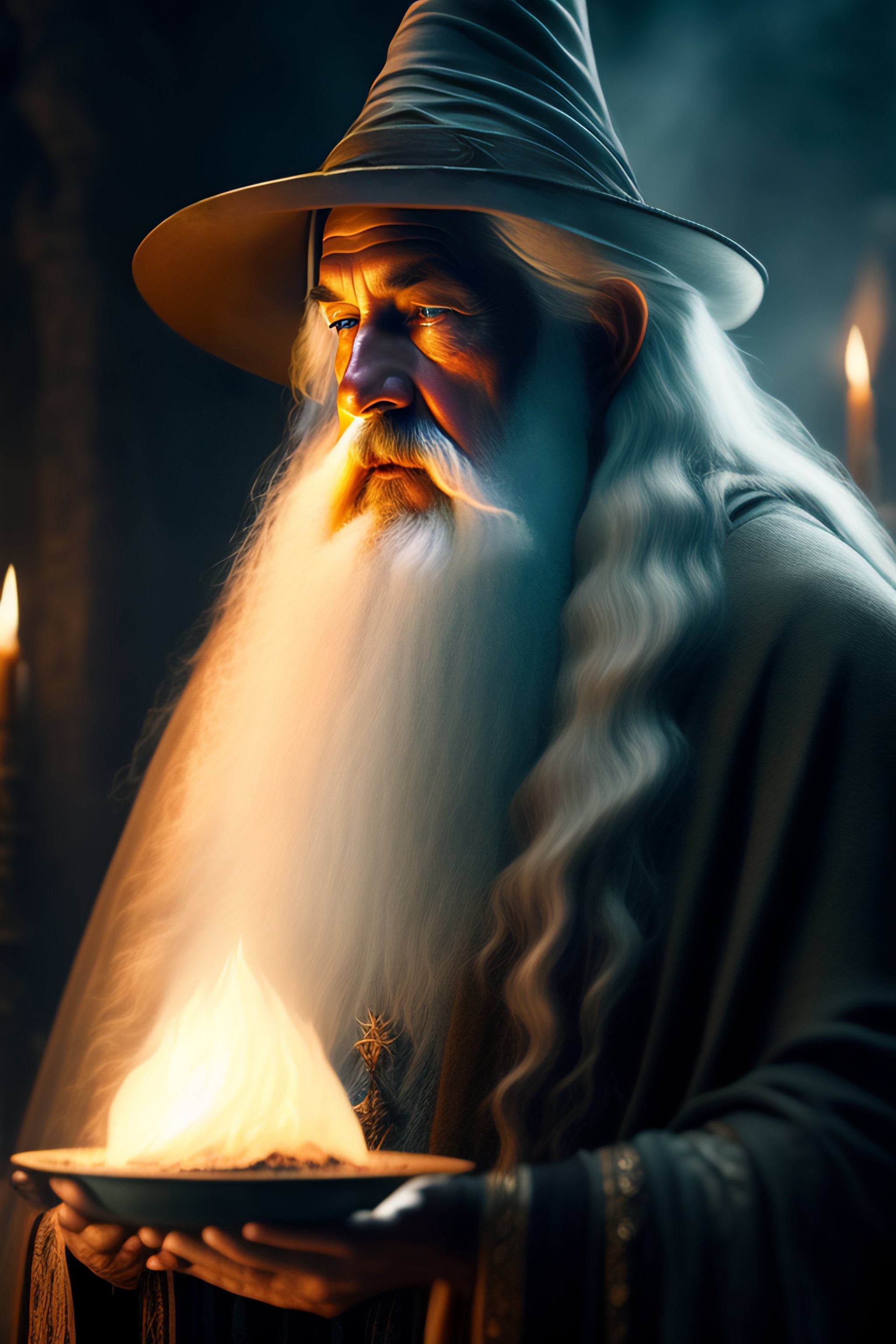 Lexica - Gandalf the grey using magic